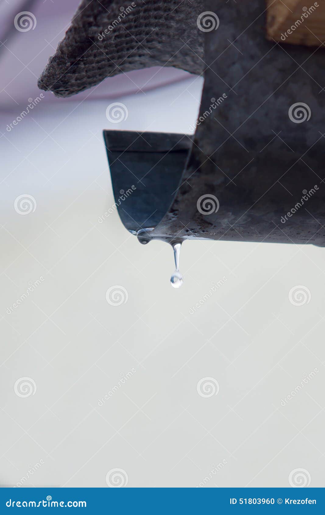 Water drop stock photo. Image of rain, frozen, drop, drain - 51803960