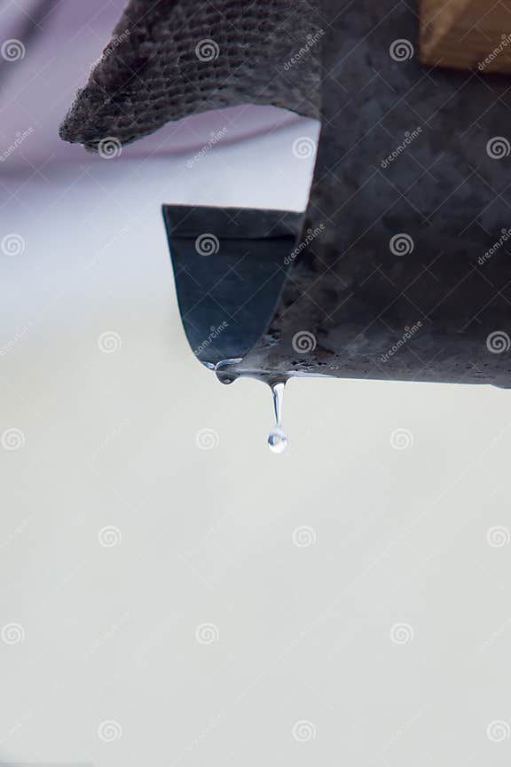Water drop stock photo. Image of rain, frozen, drop, drain - 51803960