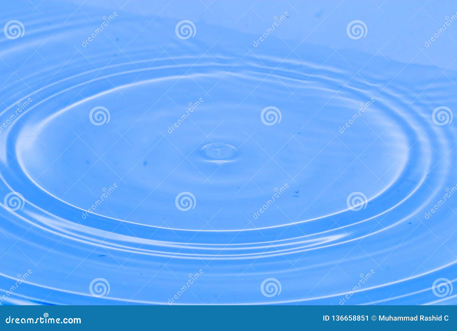 Water Drop Hits on Water Surface Forms a Nice Water Wave Stock Image ...