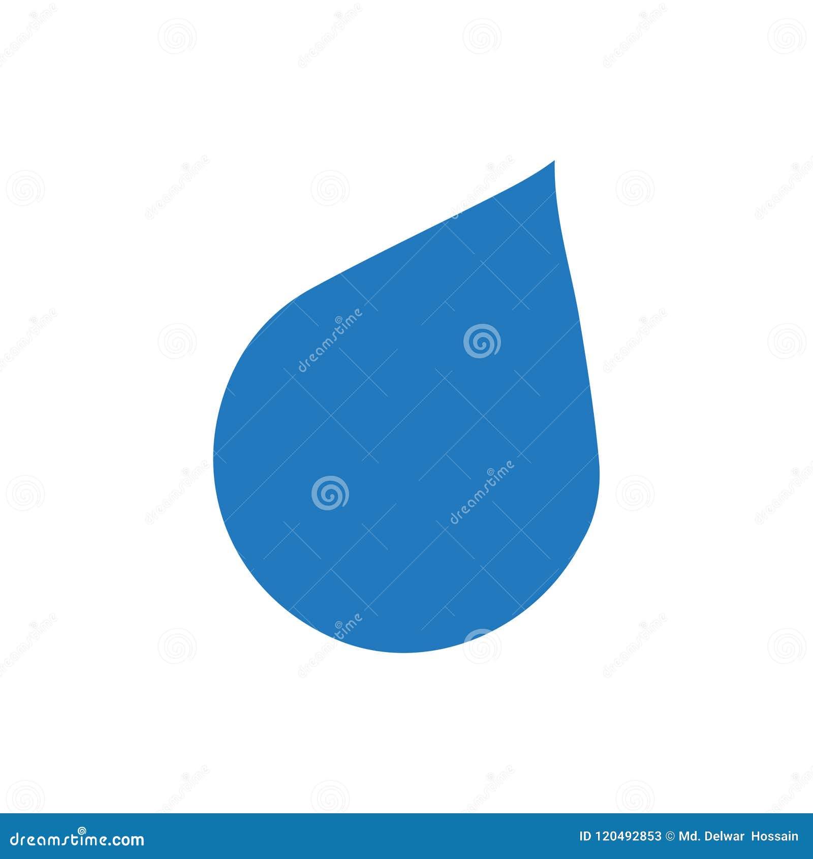 Water Drop Icon stock vector. Illustration of sign, vector - 120492853