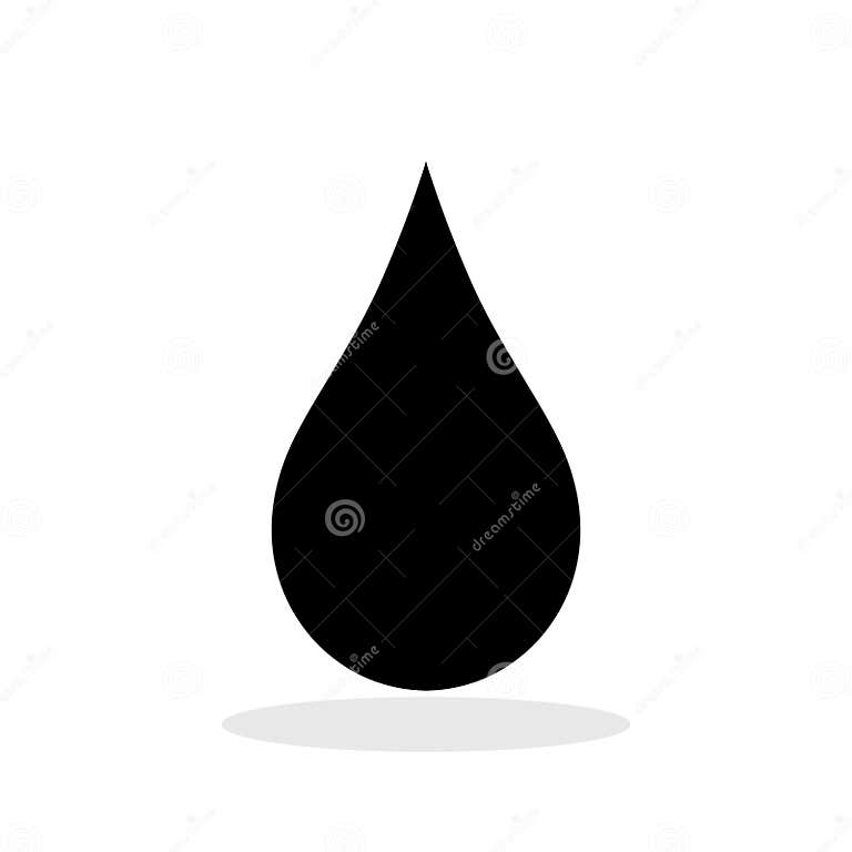 Water Drop Icon. Liquid Drop Isolated Stock Vector - Illustration of ...