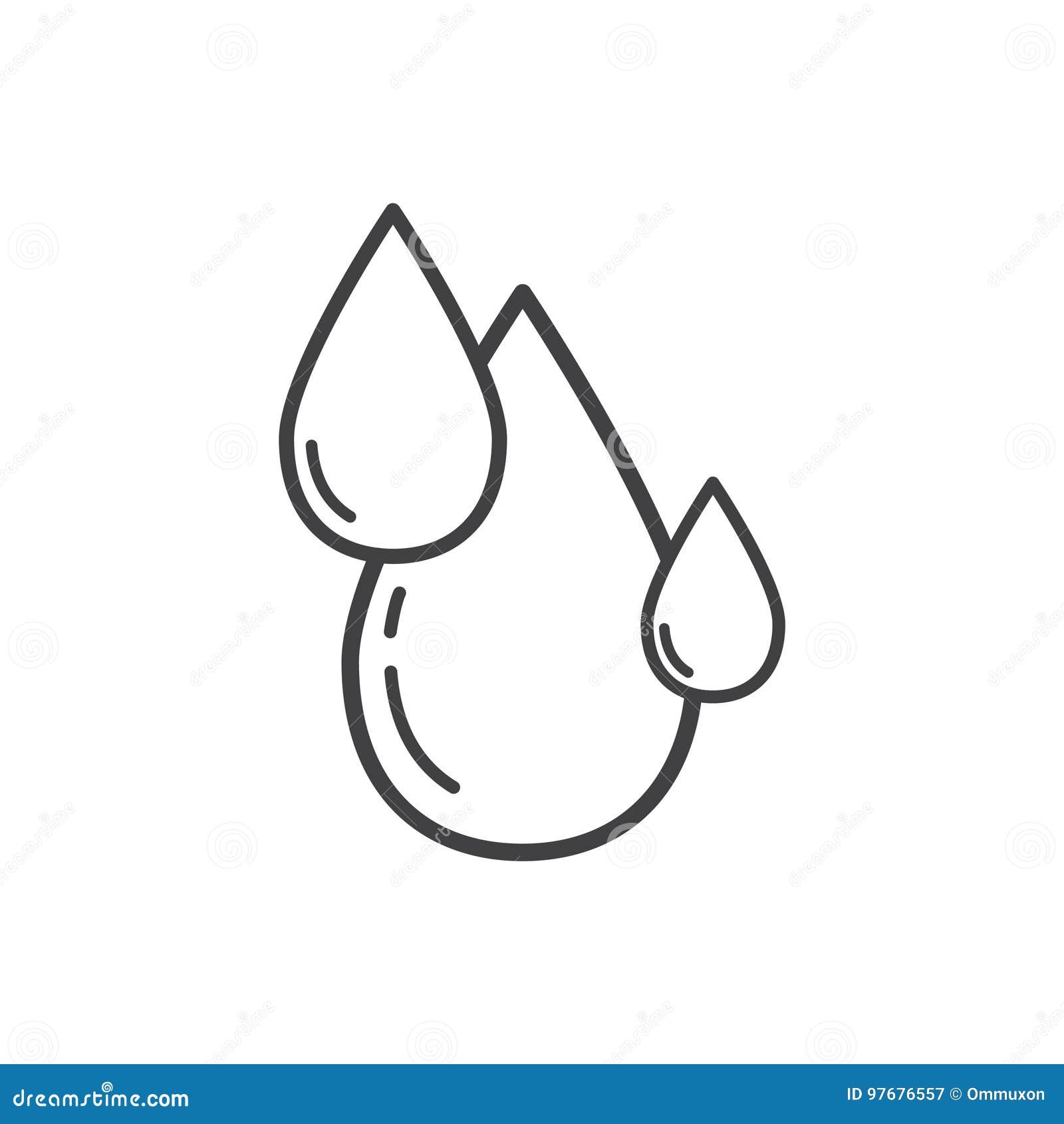 Water Drop Icon Stock Vector Illustration Of Graphics 97676557