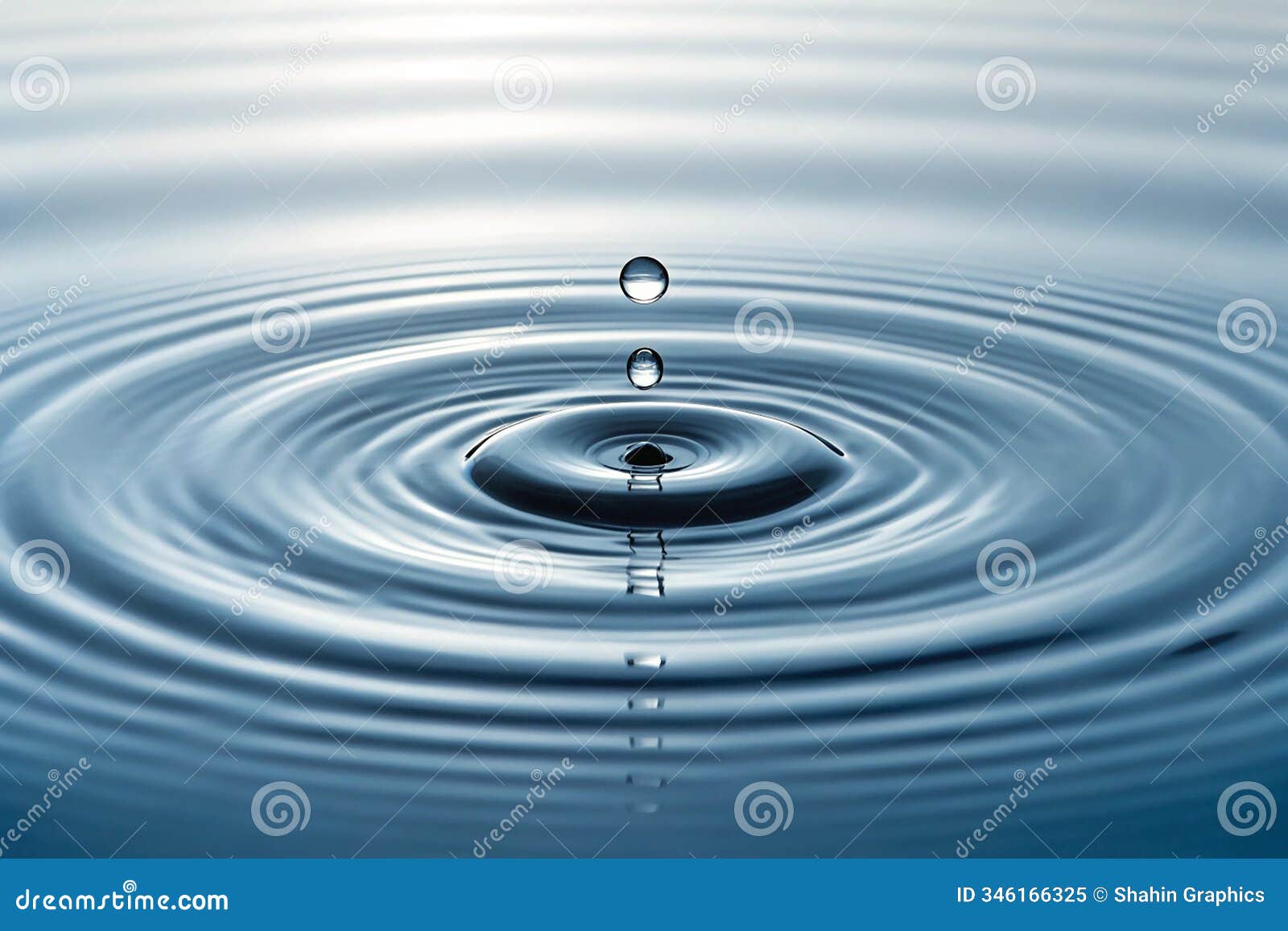 Water Drop Icon. Water Drop and Ripples Icon Stock Image - Image of ...