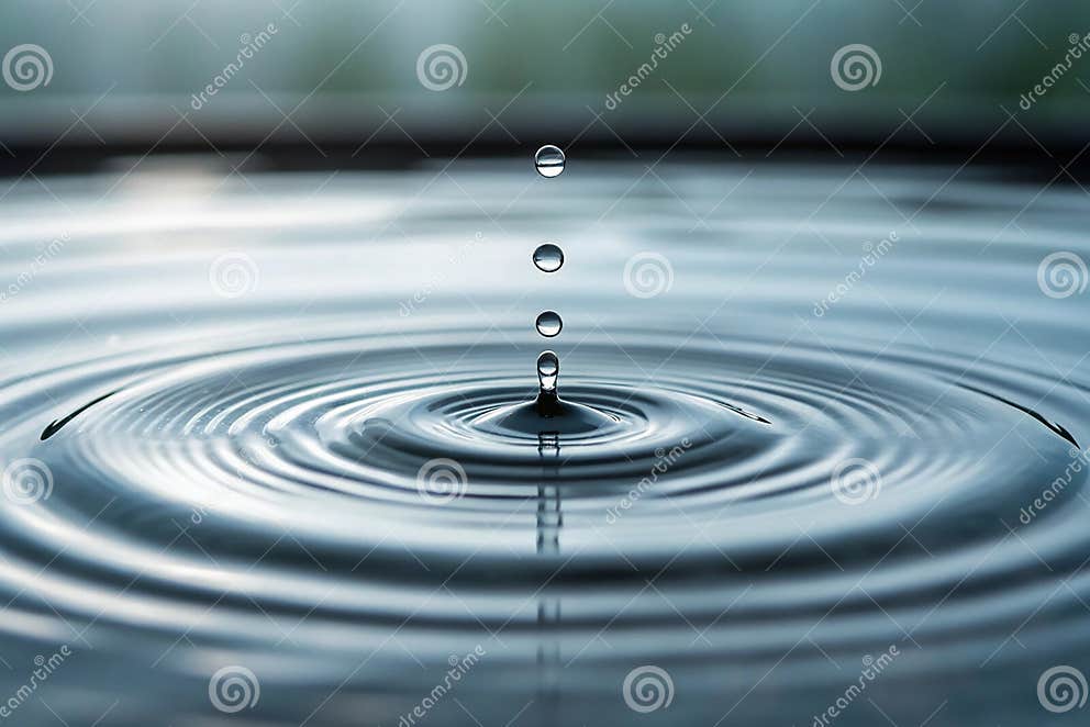 Water Drop Icon. Water Drop and Ripples Icon Stock Photo - Image of ...