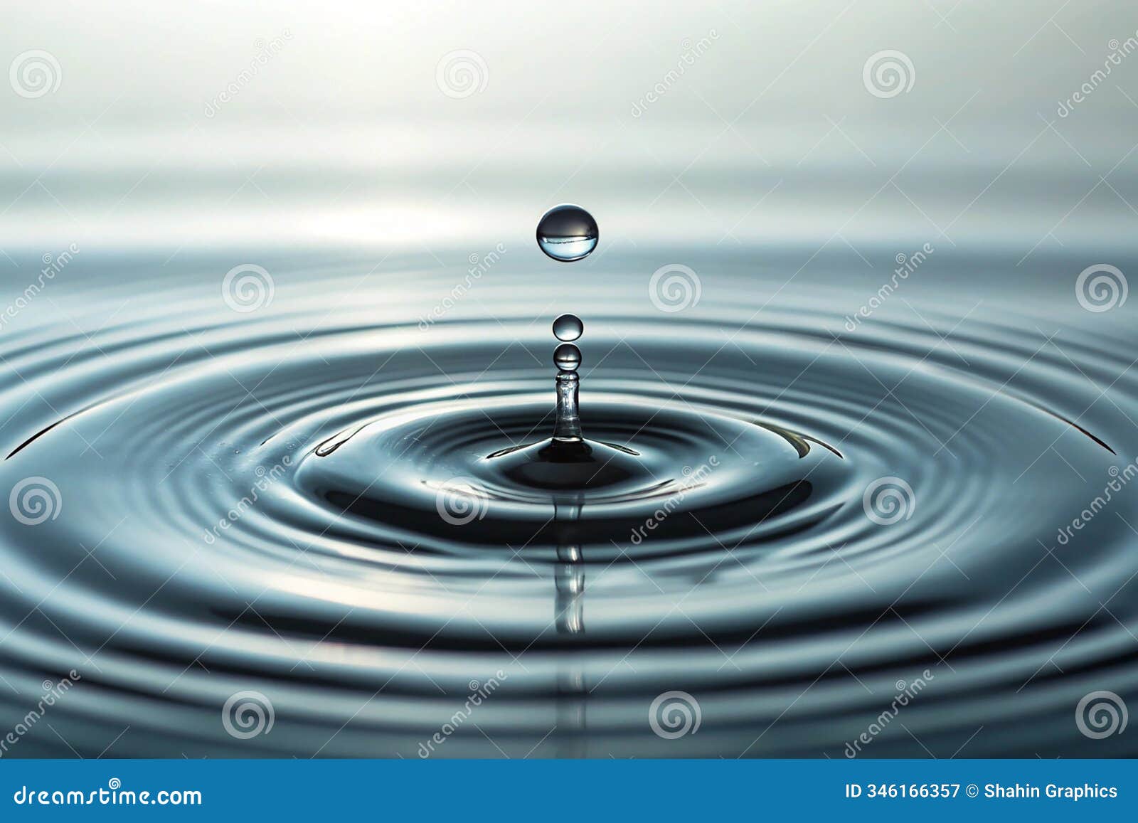 Water Drop Icon. Water Drop and Ripples Icon Stock Image - Image of ...