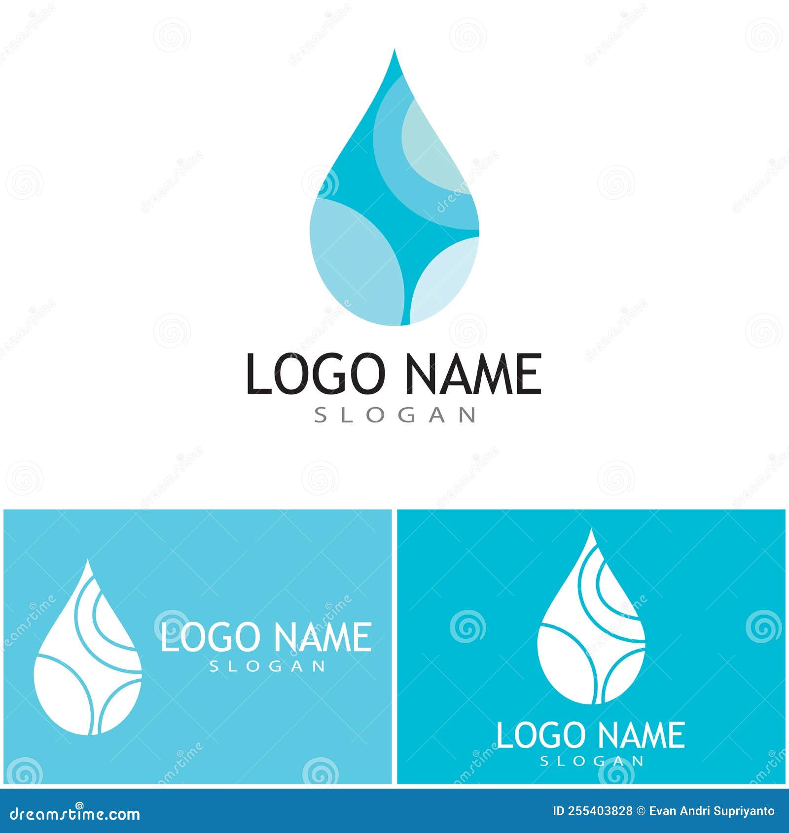 Water Drop Illustration Logo Vector Design Stock Vector - Illustration ...