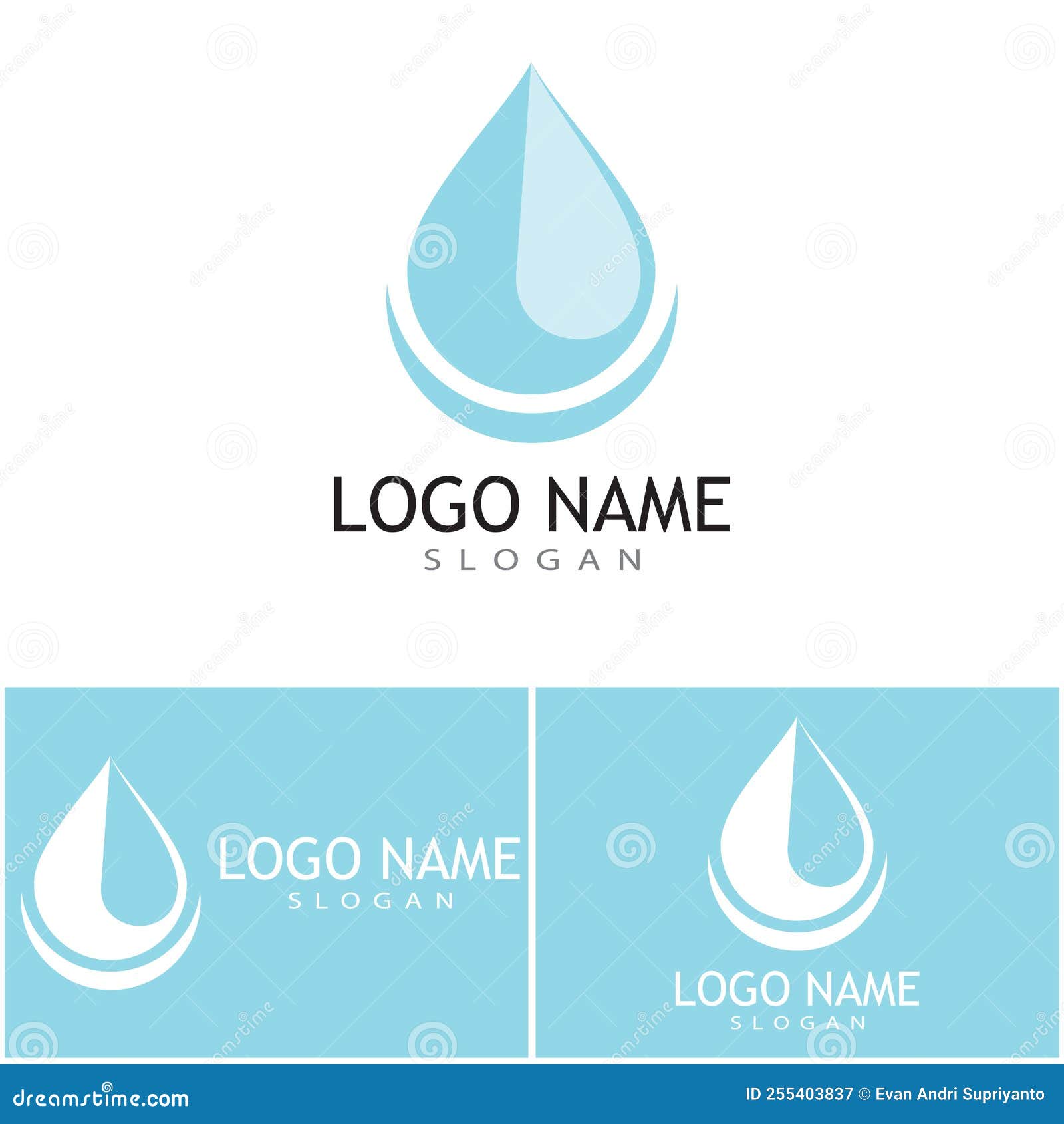 Water Drop Illustration Logo Vector Design Stock Vector - Illustration ...
