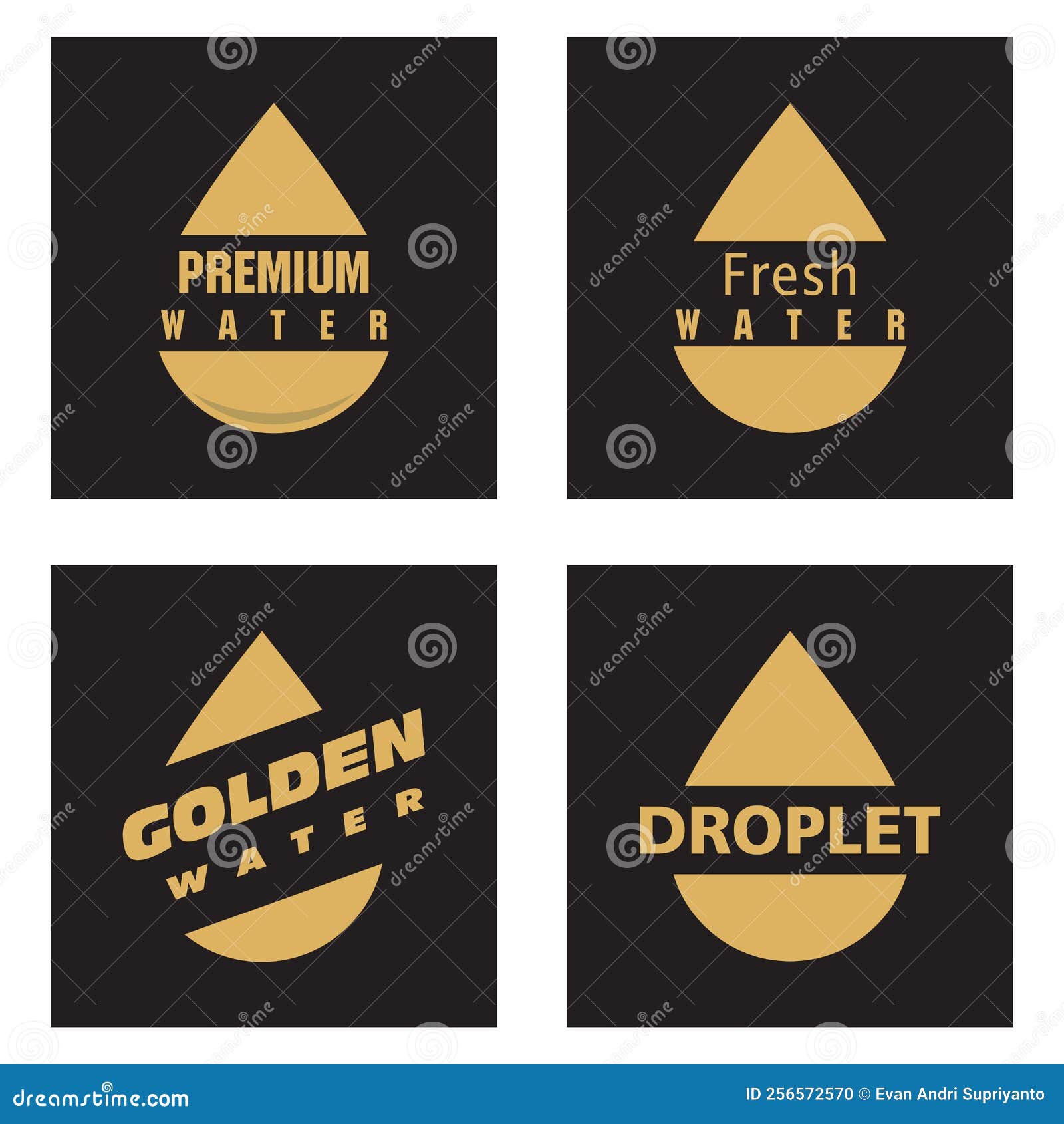 Water Drop Illustration Logo Vector Design Stock Vector - Illustration ...