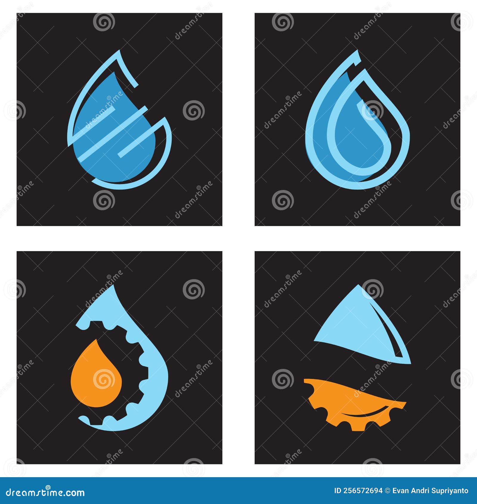 Water Drop Illustration Logo Vector Design Stock Vector - Illustration ...