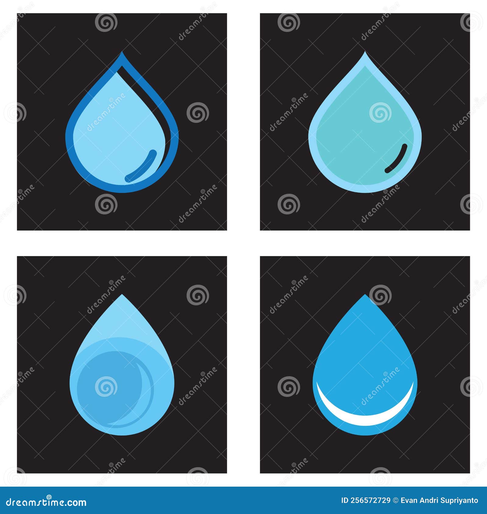 Water Drop Illustration Logo Vector Design Stock Vector - Illustration ...