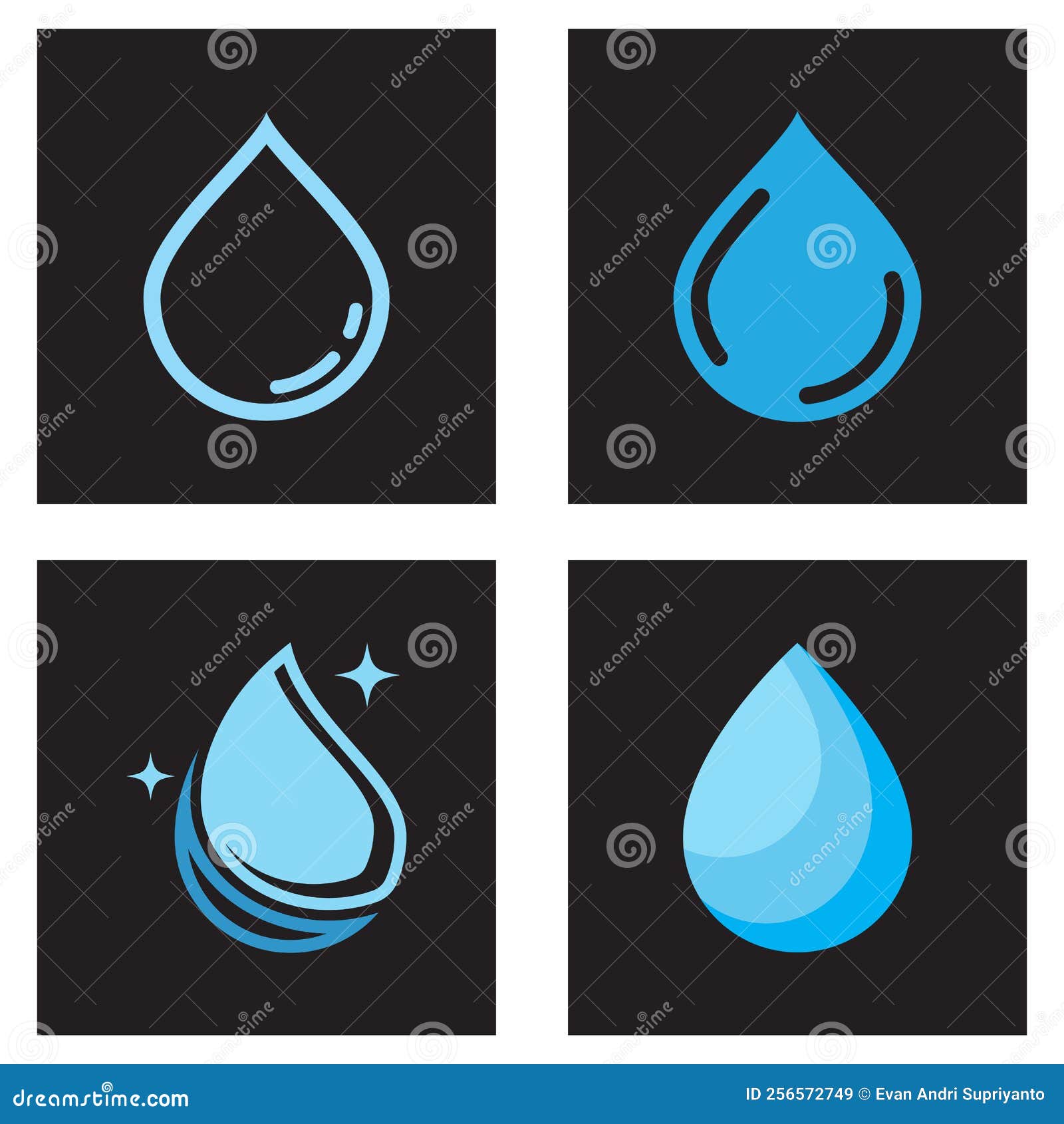 Water Drop Illustration Logo Vector Design Stock Vector - Illustration ...