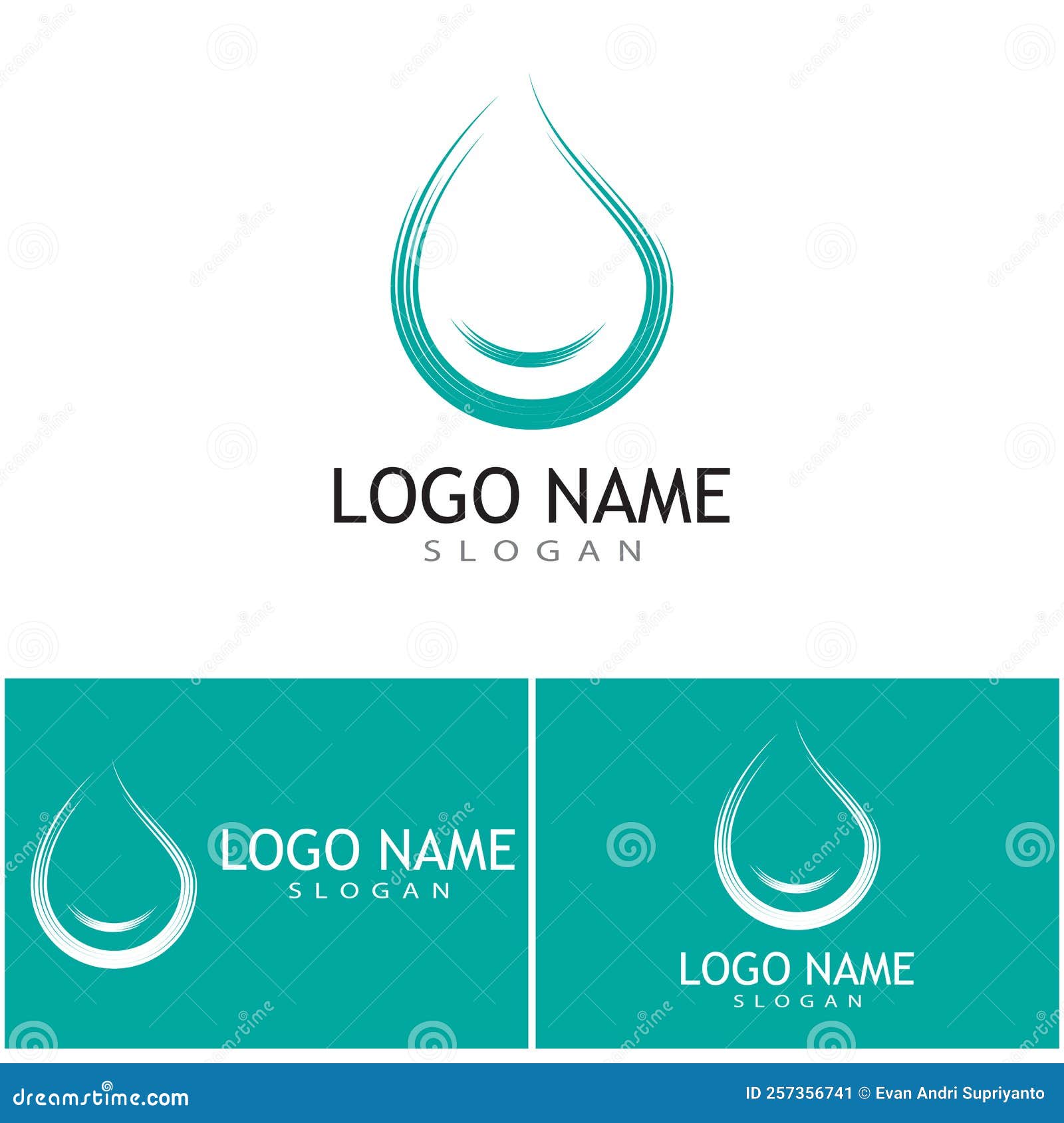 Water Drop Illustration Logo Vector Design Stock Vector - Illustration ...