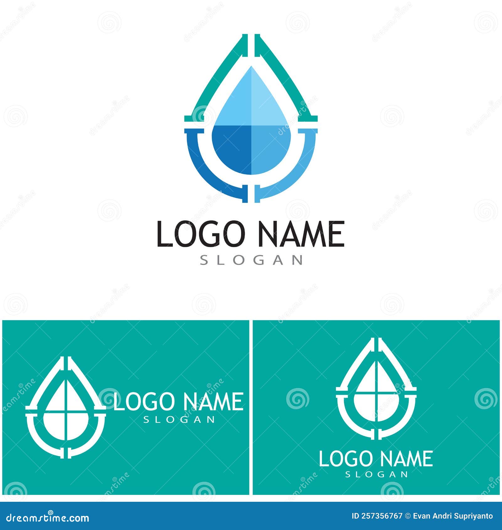 Water Drop Illustration Logo Vector Design Stock Vector - Illustration ...