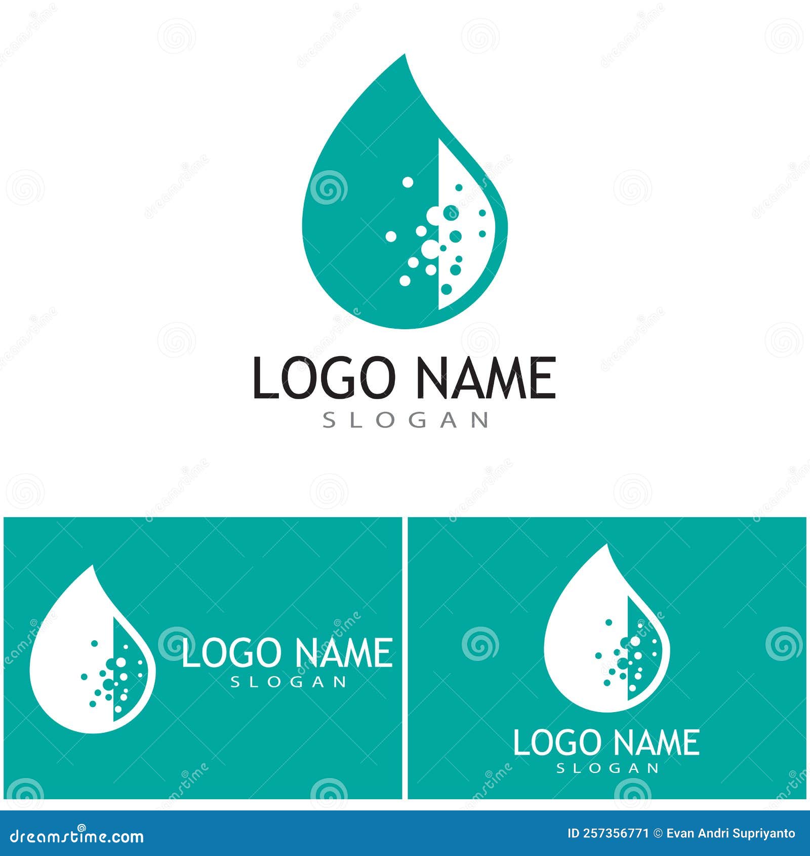 Water Drop Illustration Logo Vector Design Stock Vector - Illustration ...