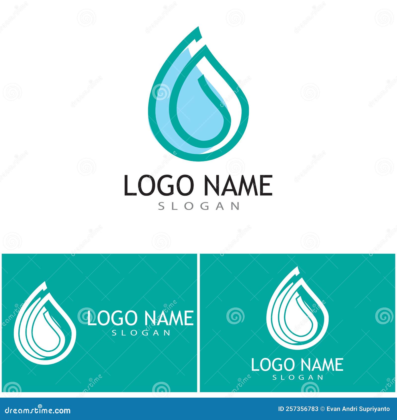 Water Drop Illustration Logo Vector Design Stock Vector - Illustration ...