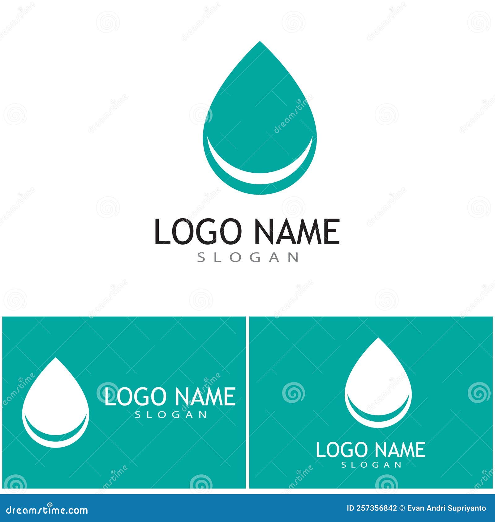 Water Drop Illustration Logo Vector Design Stock Vector - Illustration ...