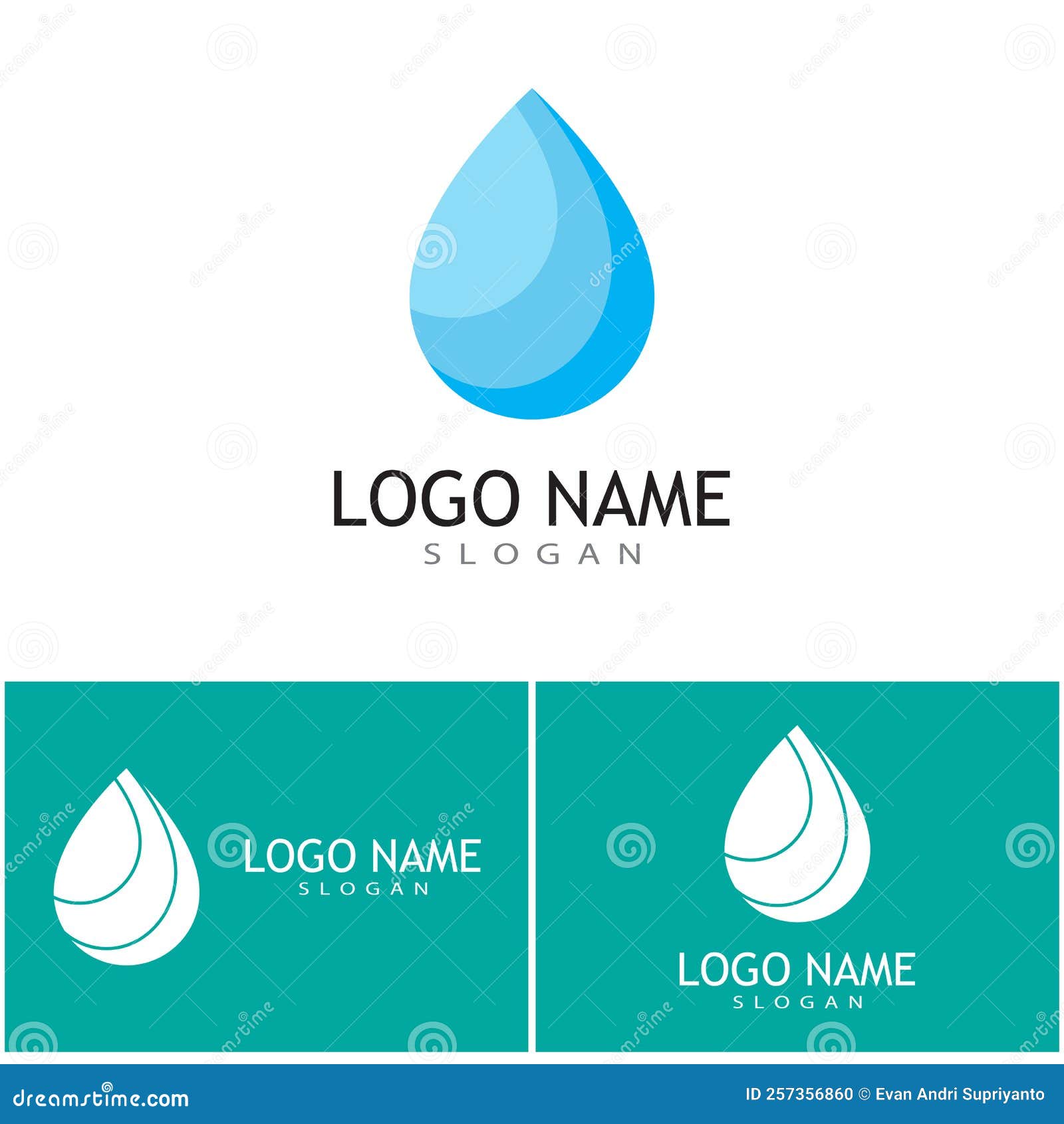 Water Drop Illustration Logo Vector Design Stock Vector - Illustration ...