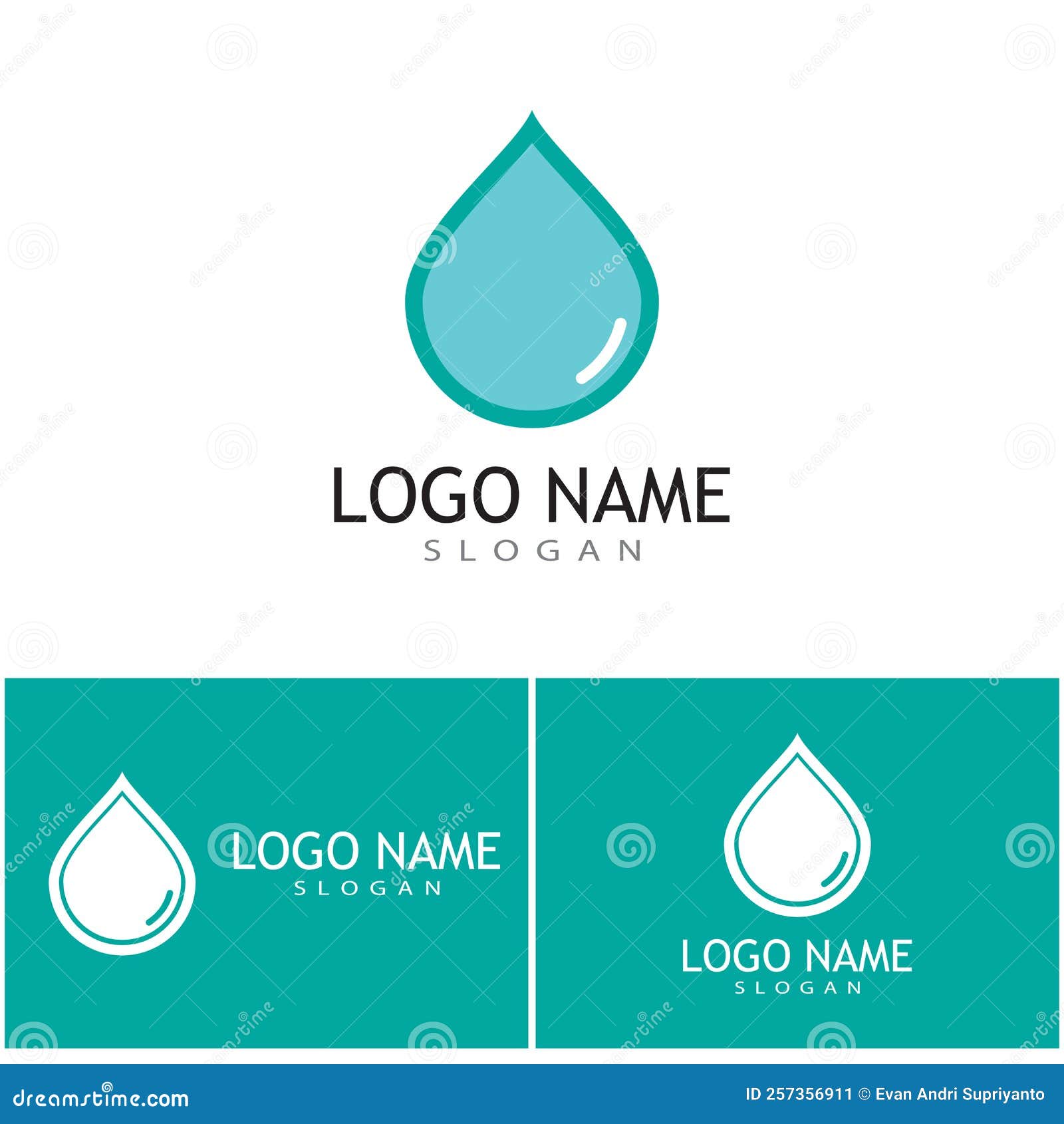 Water Drop Illustration Logo Vector Design Stock Vector - Illustration ...