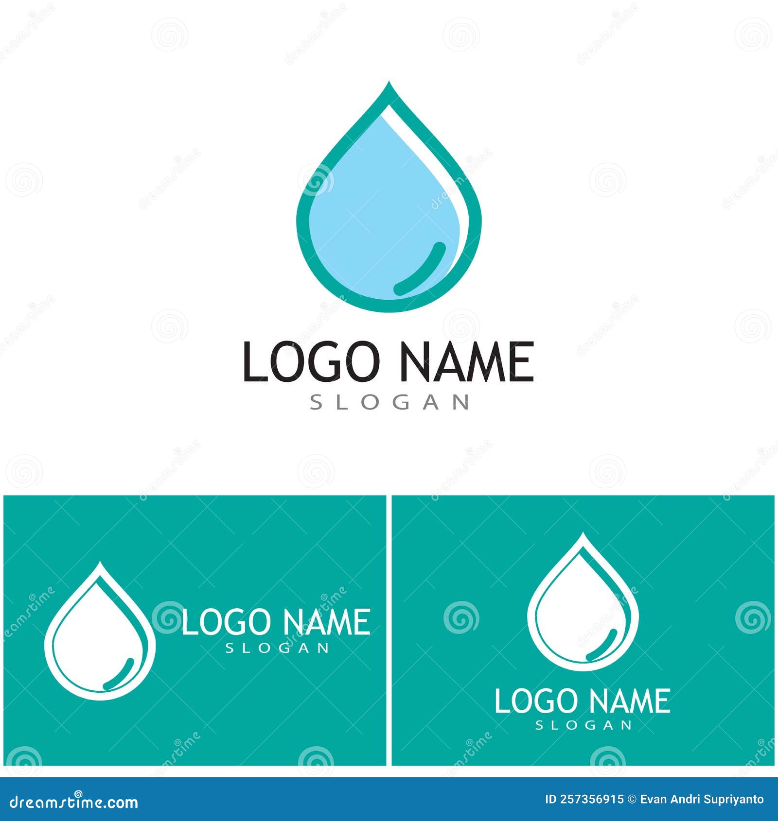 Water Drop Illustration Logo Vector Design Stock Vector - Illustration ...