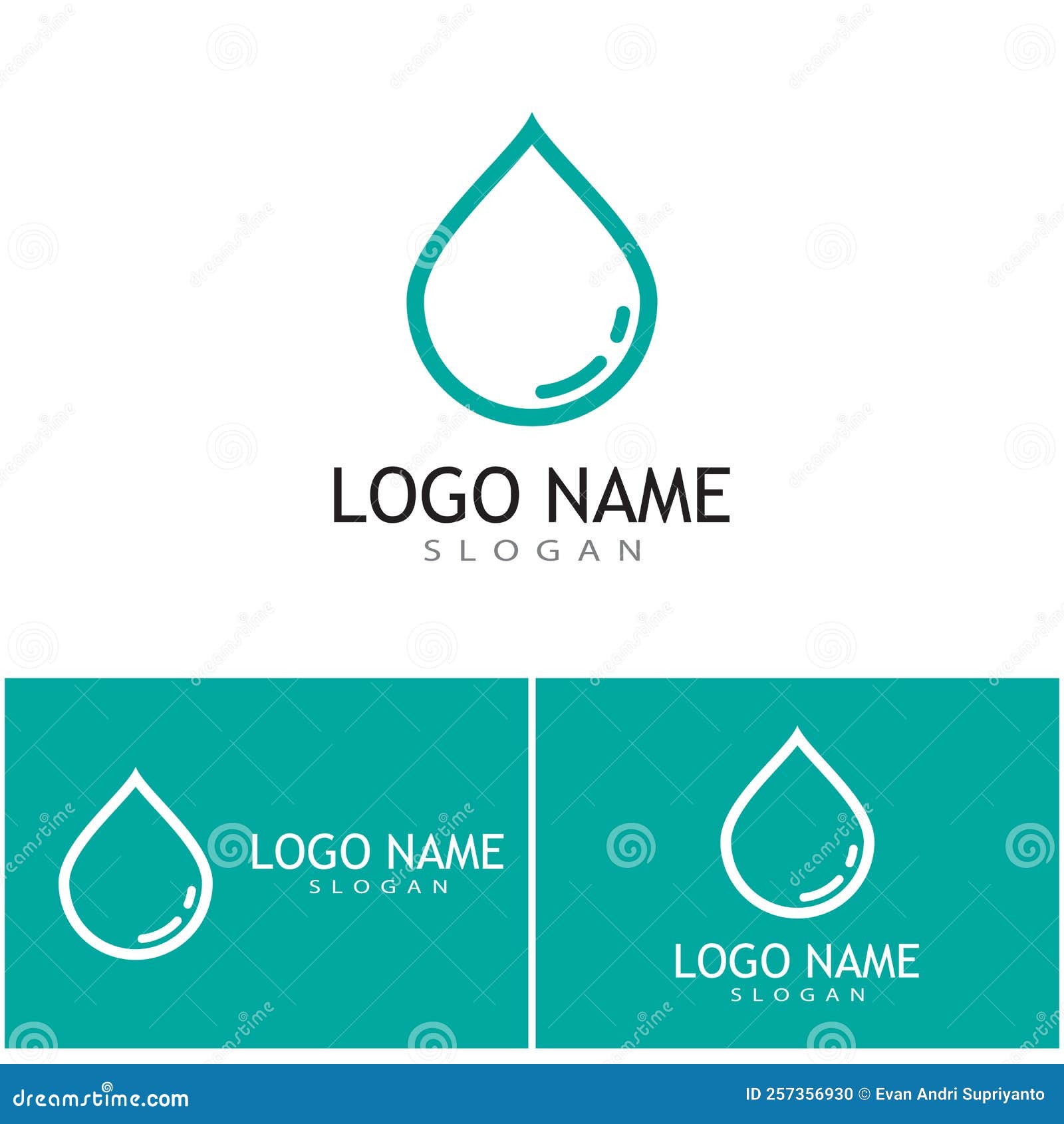 Water Drop Illustration Logo Vector Design Stock Vector - Illustration ...