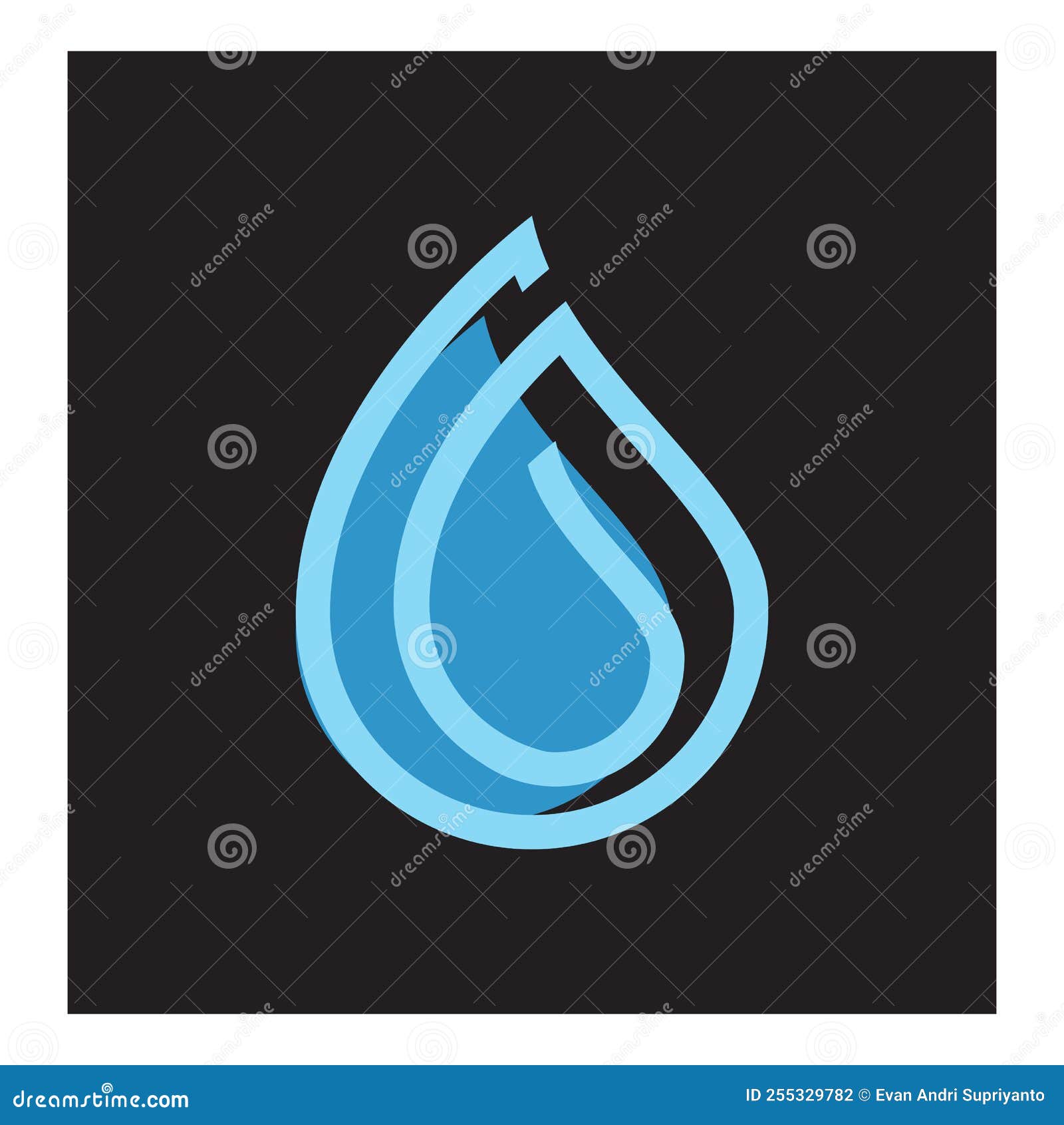 Water Drop Illustration Logo Vector Design Stock Vector - Illustration ...