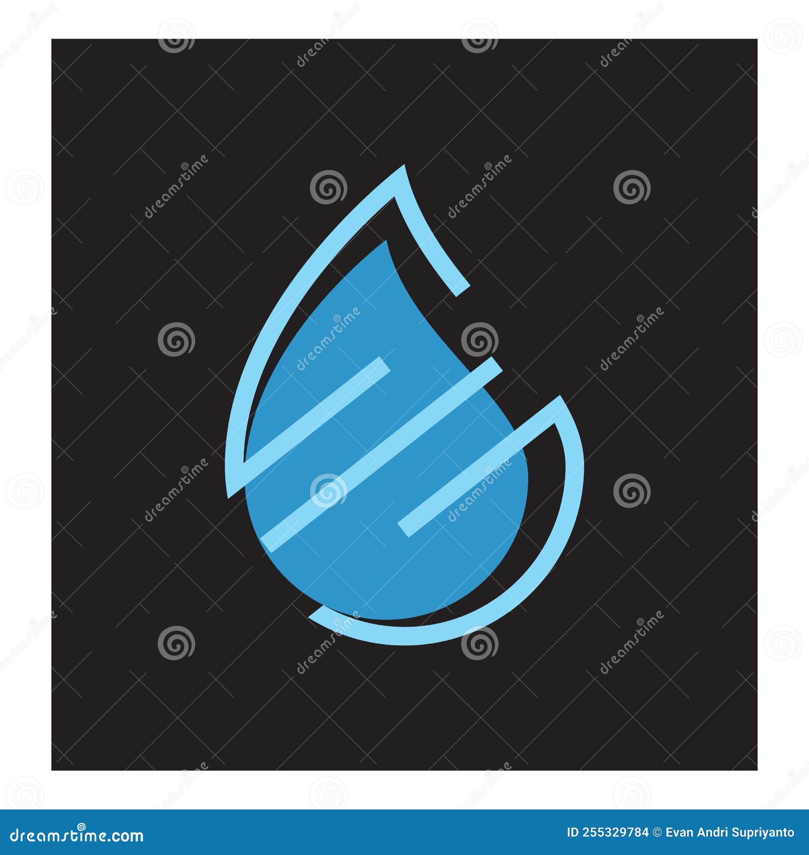 Water Drop Illustration Logo Vector Design Stock Vector - Illustration ...