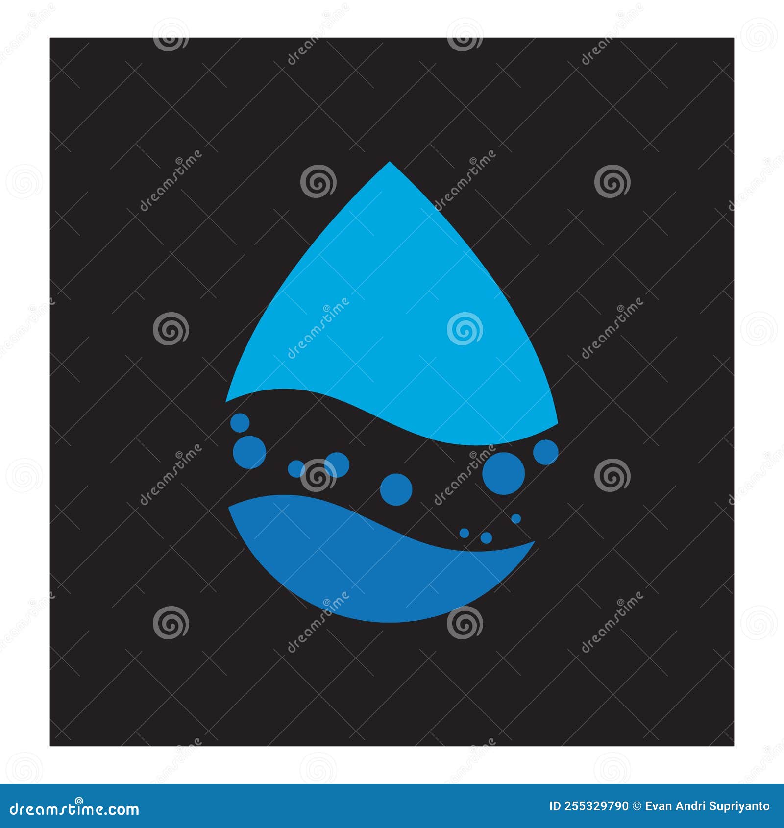 Water Drop Illustration Logo Vector Design Stock Vector - Illustration ...