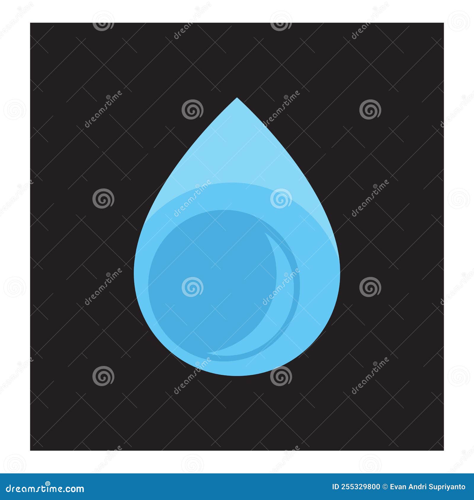 Water Drop Illustration Logo Vector Design Stock Vector - Illustration ...