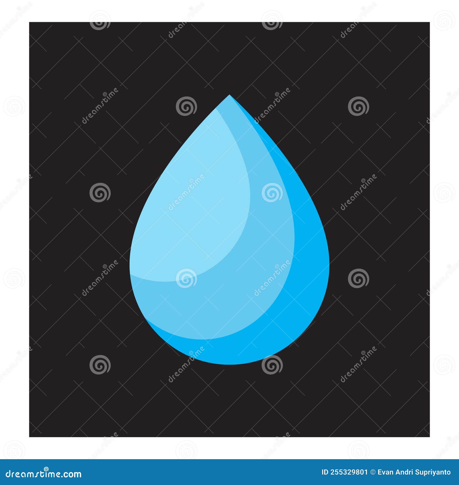 Water Drop Illustration Logo Vector Design Stock Vector - Illustration ...