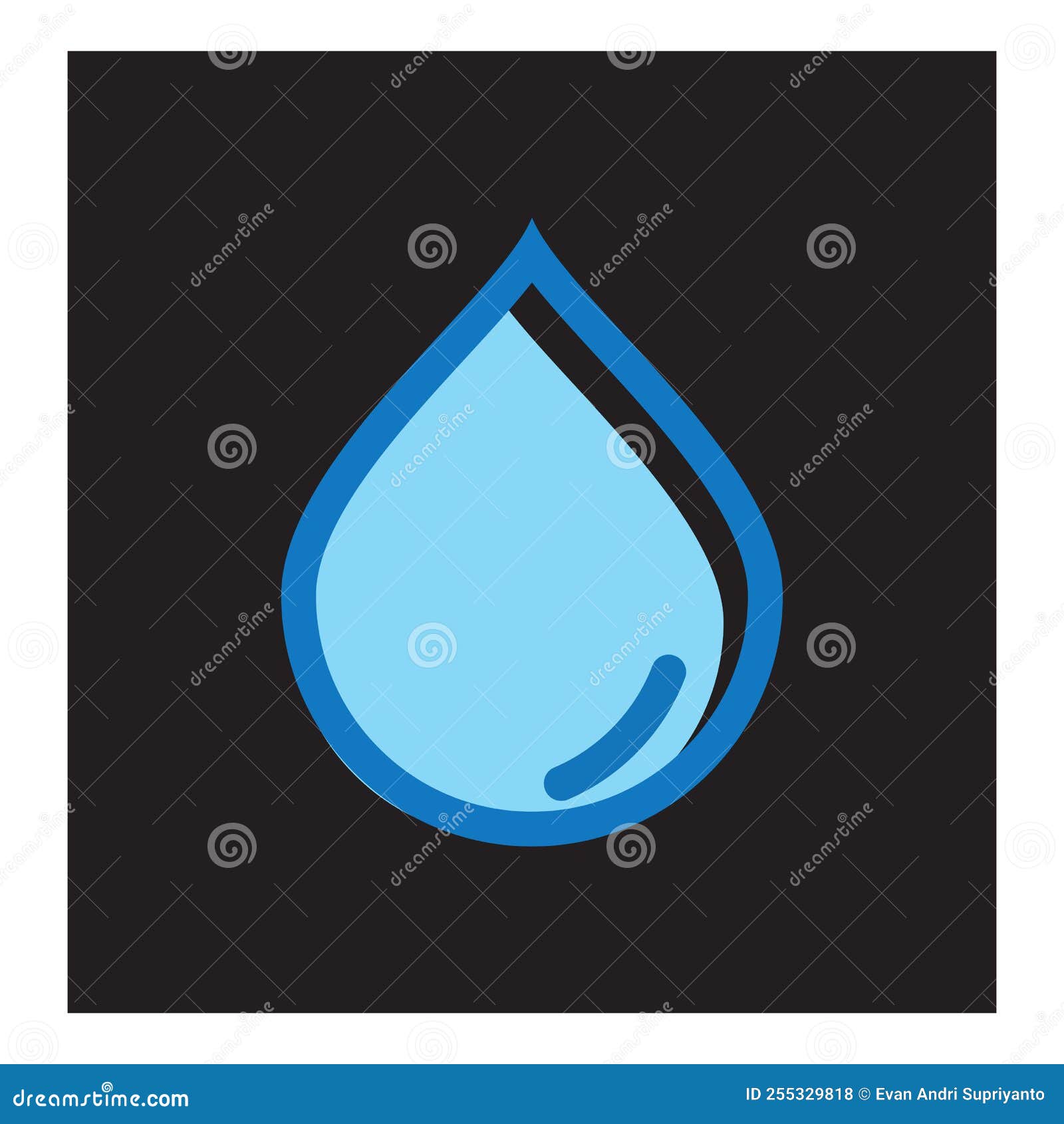 Water Drop Illustration Logo Vector Design Stock Vector - Illustration ...