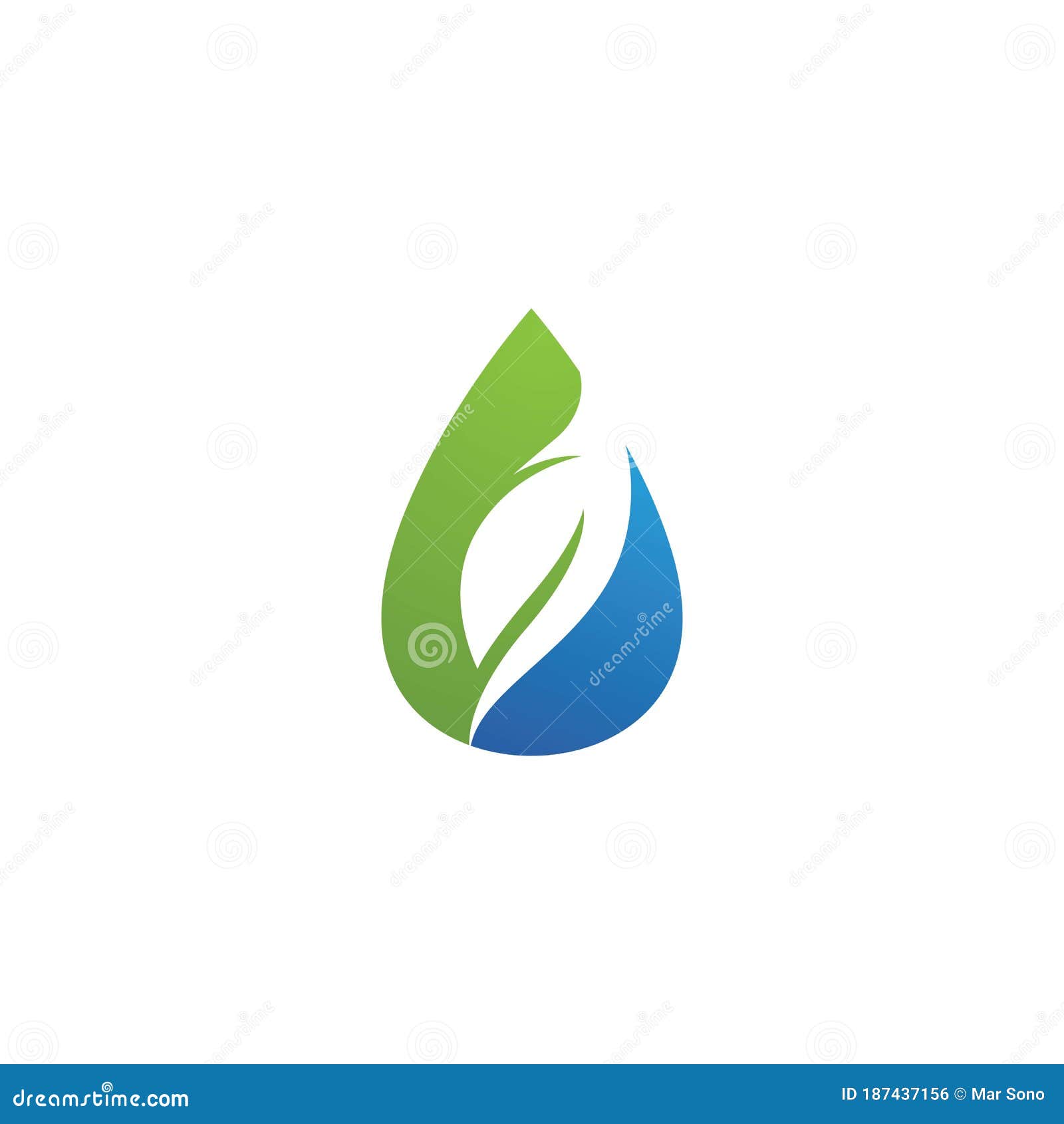 Water Drop and Leaf Logo Vector Stock Vector - Illustration of label ...