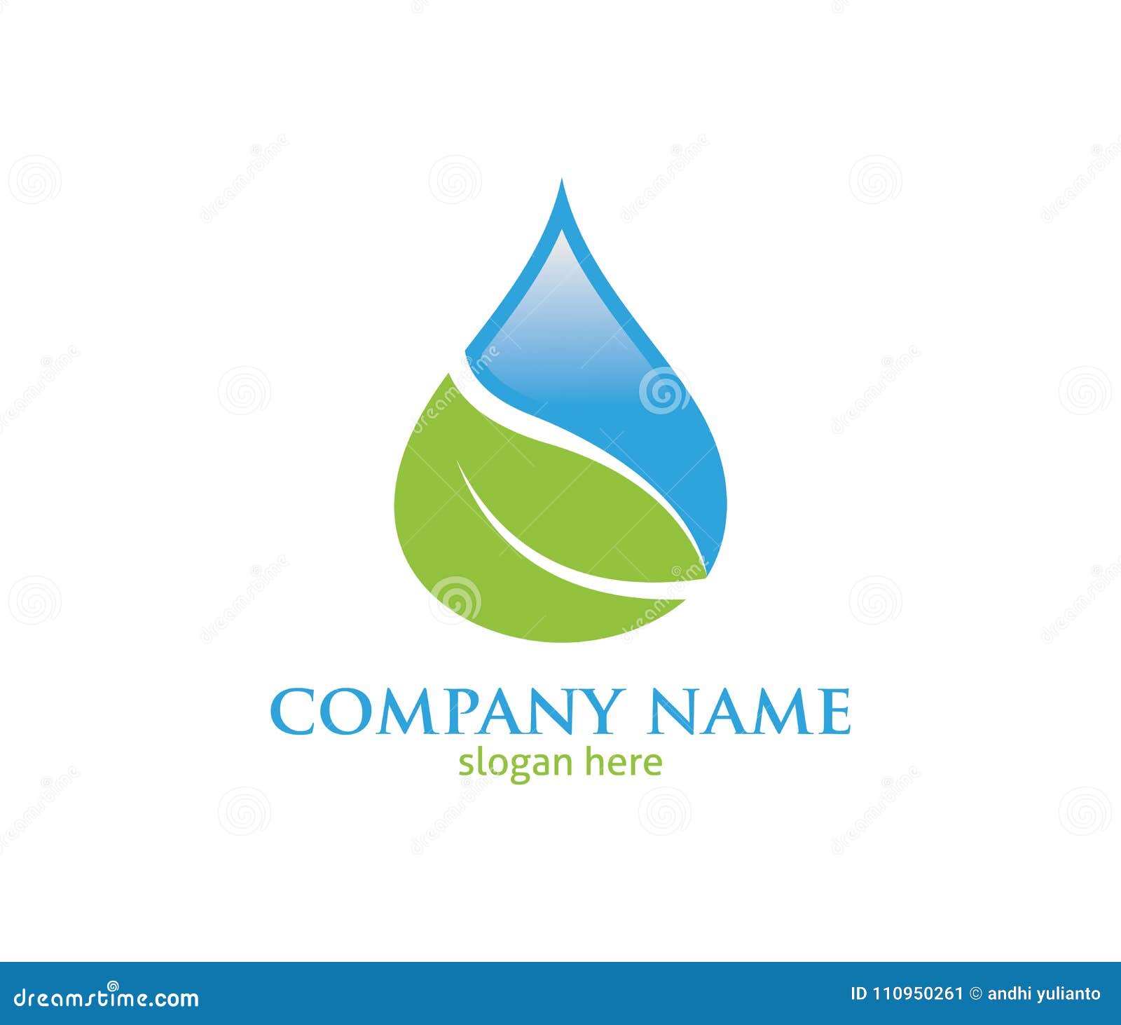 Water Drop Leaf Pure Source Vector Logo Design Stock Illustration ...