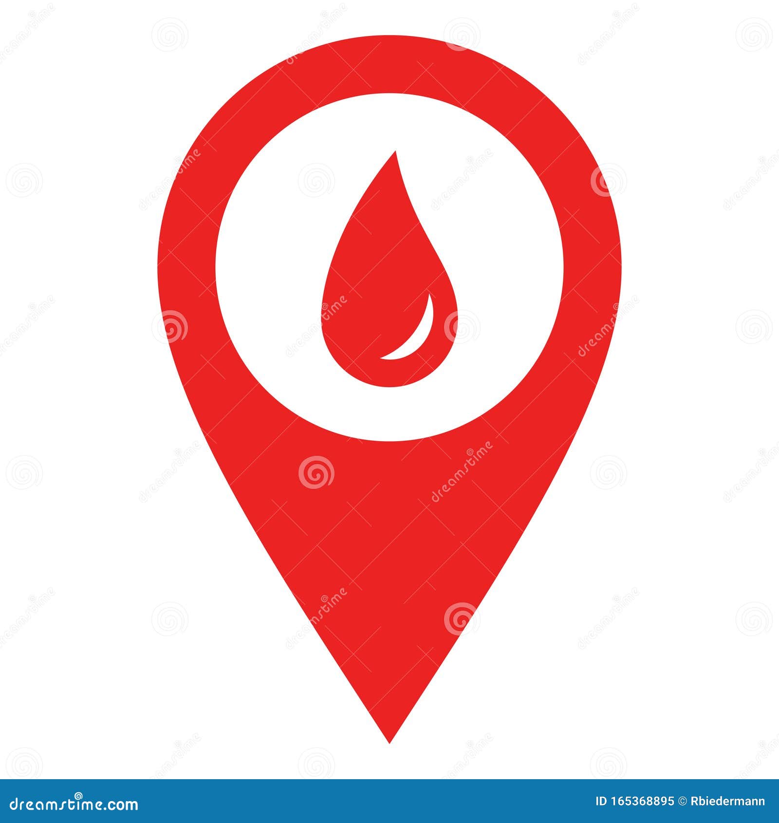Water Drop and Location Pin Stock Vector - Illustration of location ...