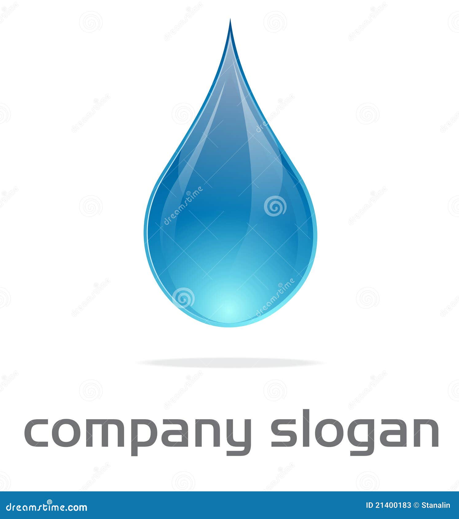 Water Drop Logo Stock Photos - Image: 21400183