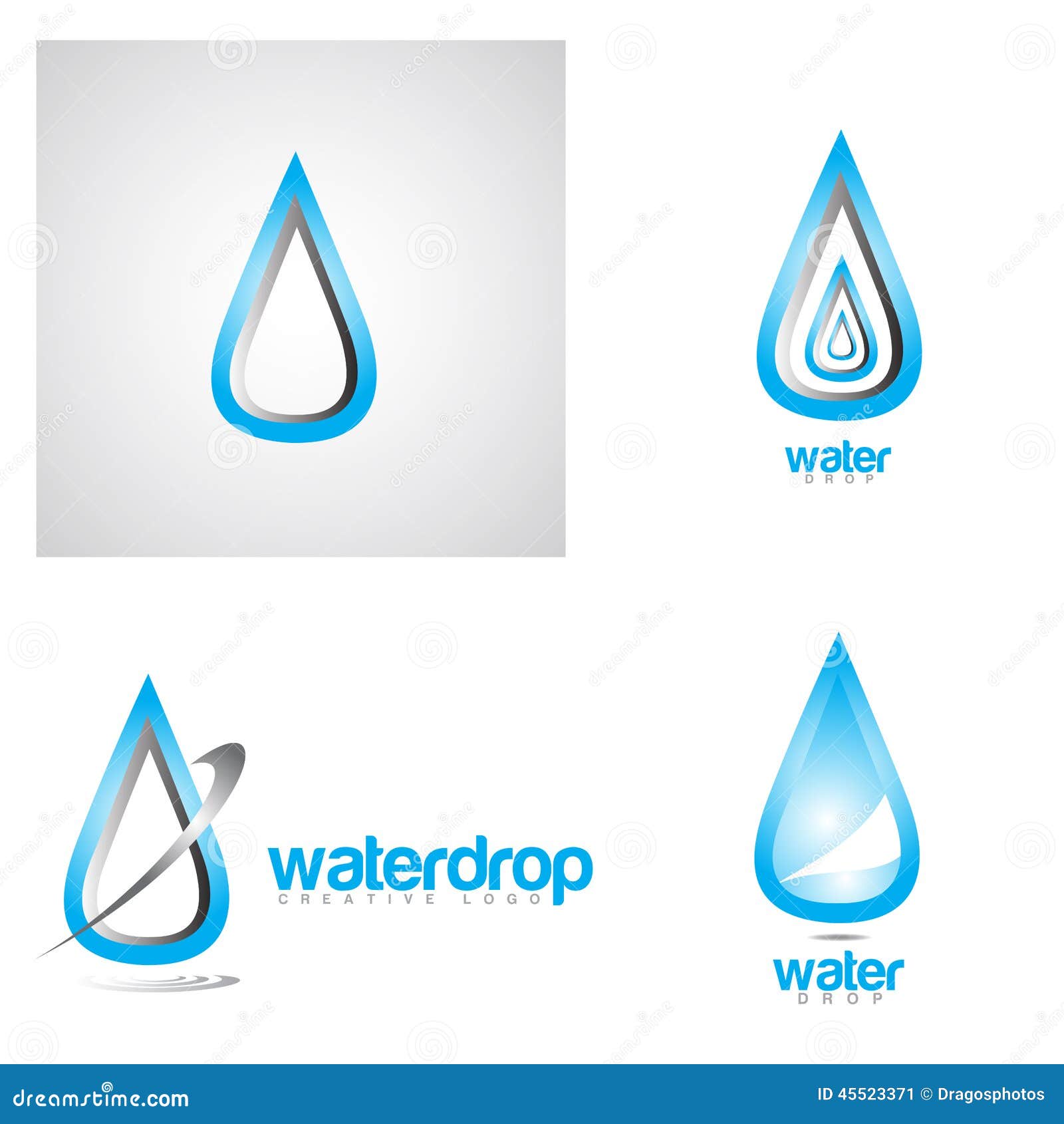 Water drop logo stock illustration. Illustration of water - 45523371