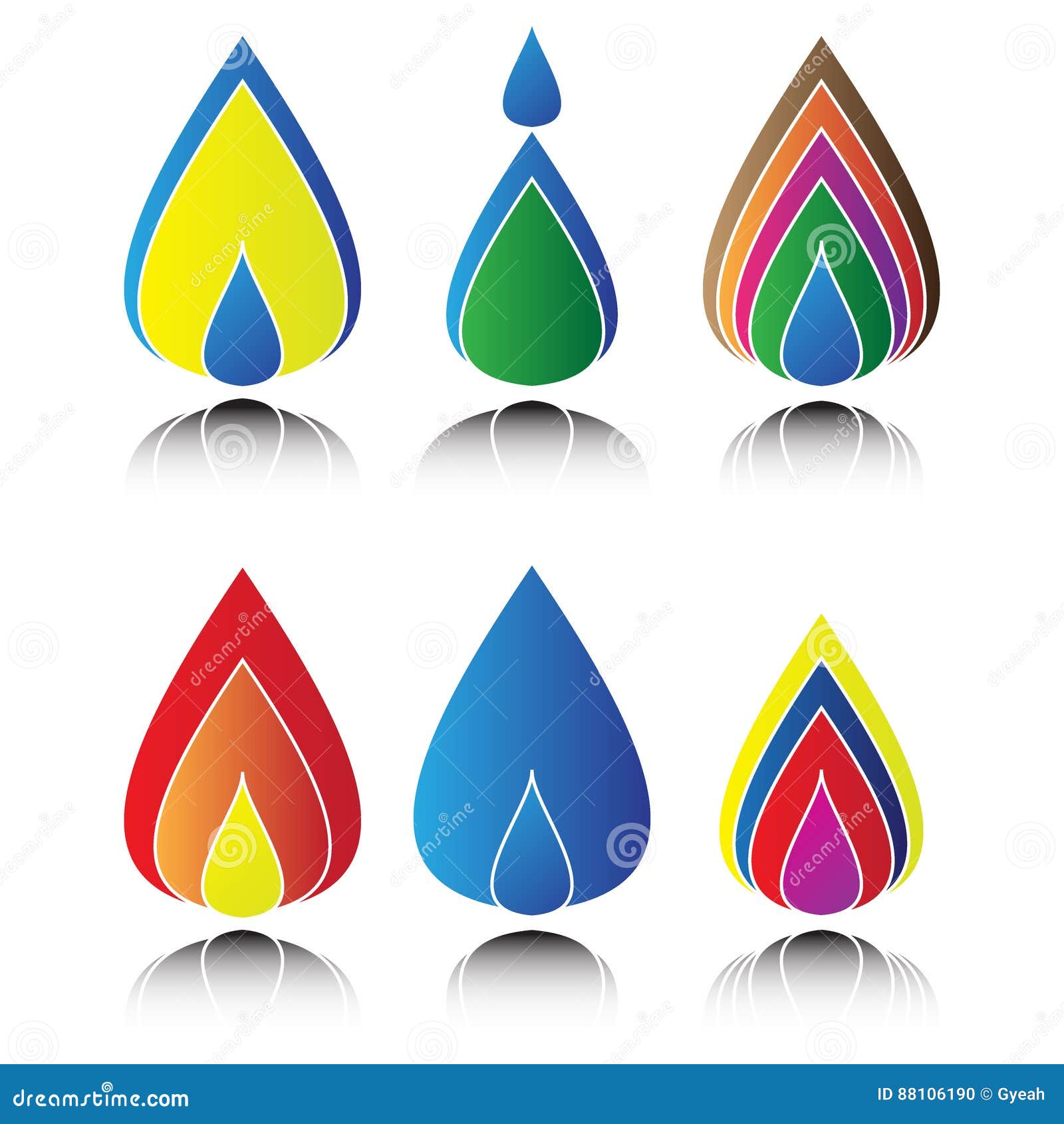 Water drop logo stock vector. Illustration of blue, water - 88106190