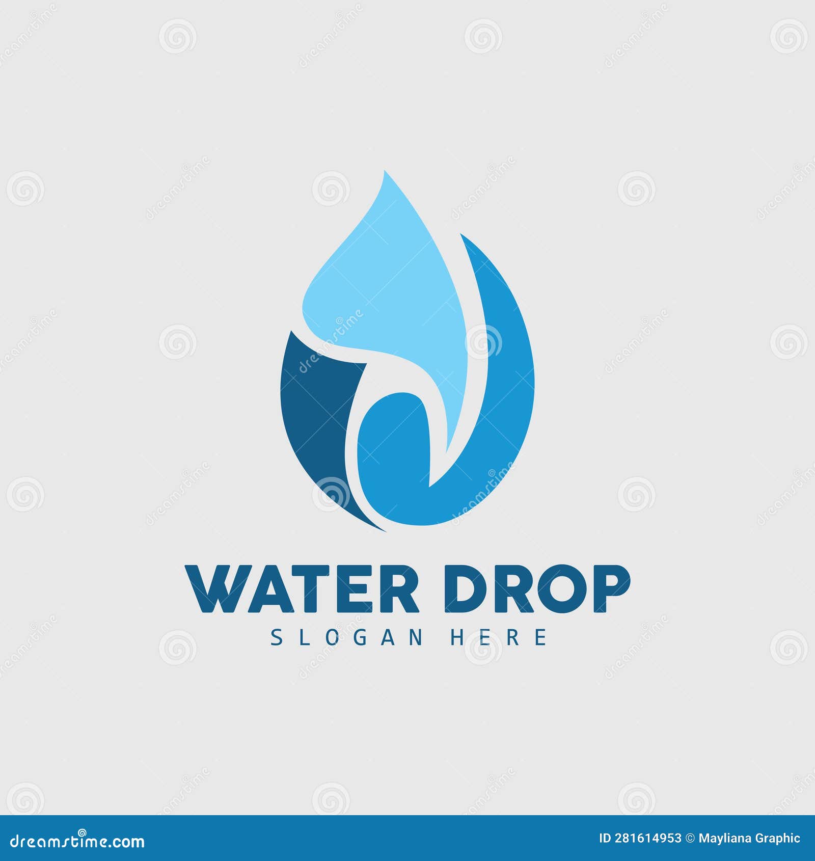 Water Drop Logo, Simple Vector, Elegant Design, Icon Symbol Template ...