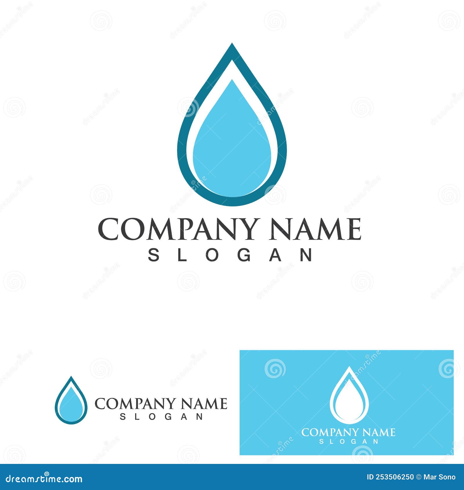 Water Drop Logo Template Vector Stock Vector - Illustration of isolated ...