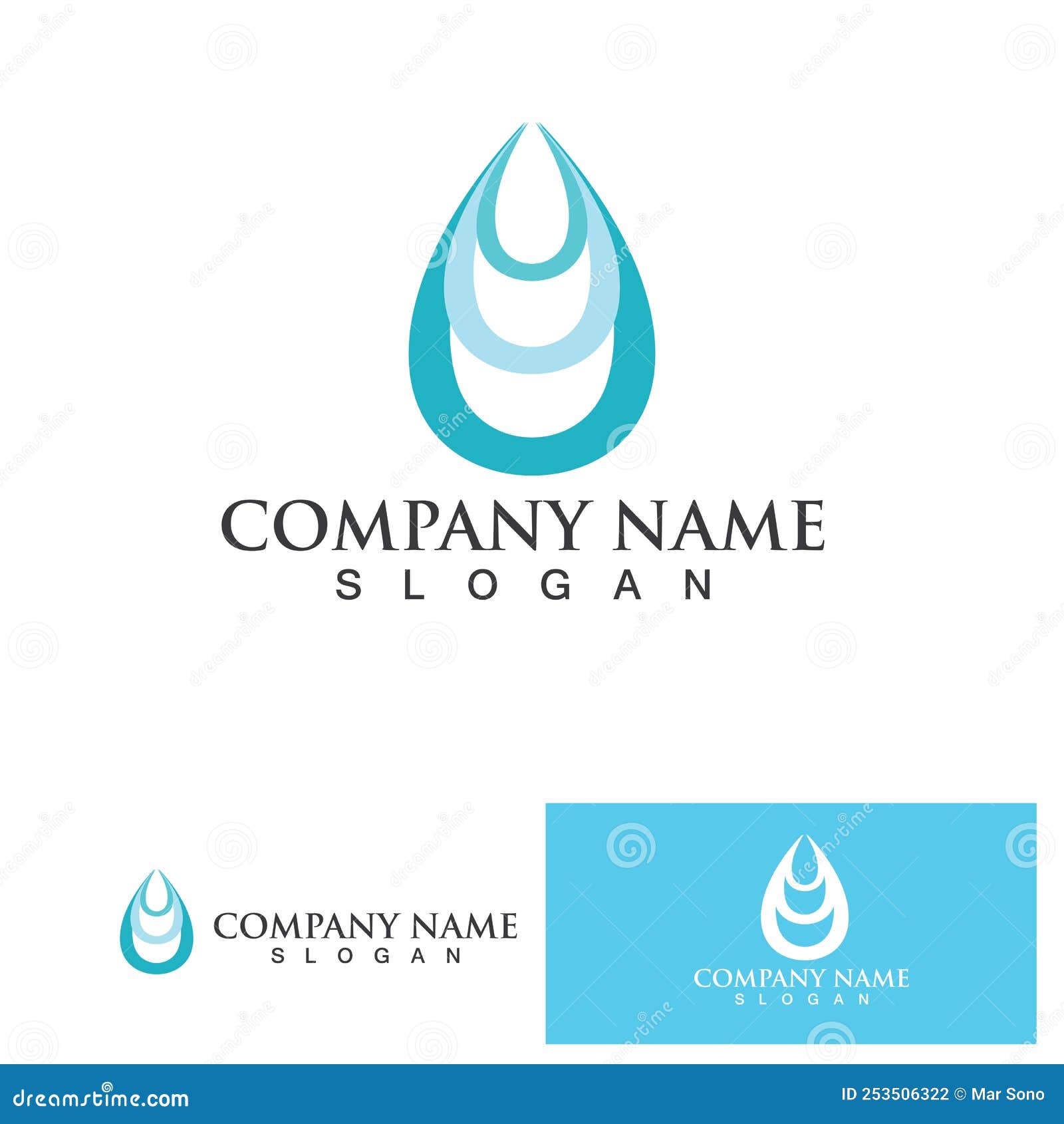 Water Drop Logo Template Vector Stock Vector - Illustration of wave ...