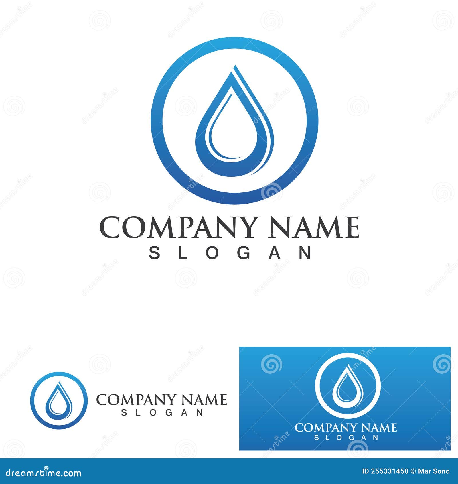 Water Drop Logo Template Vector Stock Vector - Illustration of green ...