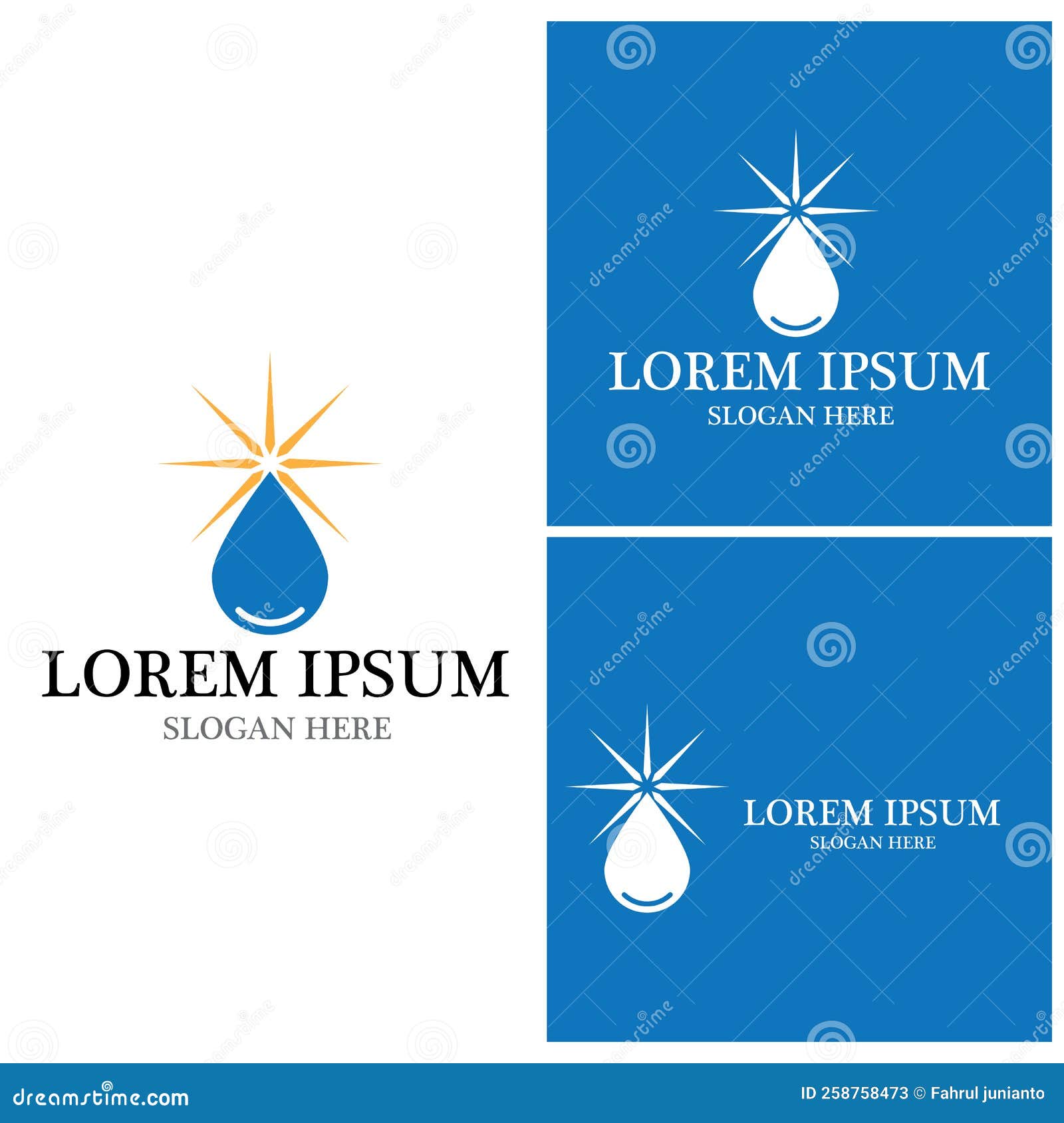 Water Drop Logo Template Vector Stock Illustration - Illustration of ...