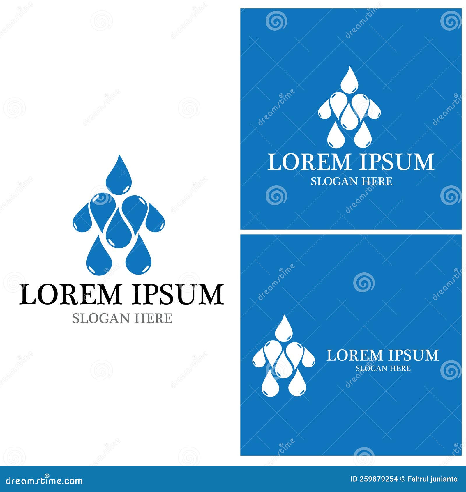 Water Drop Logo Template Vector Stock Illustration - Illustration of ...