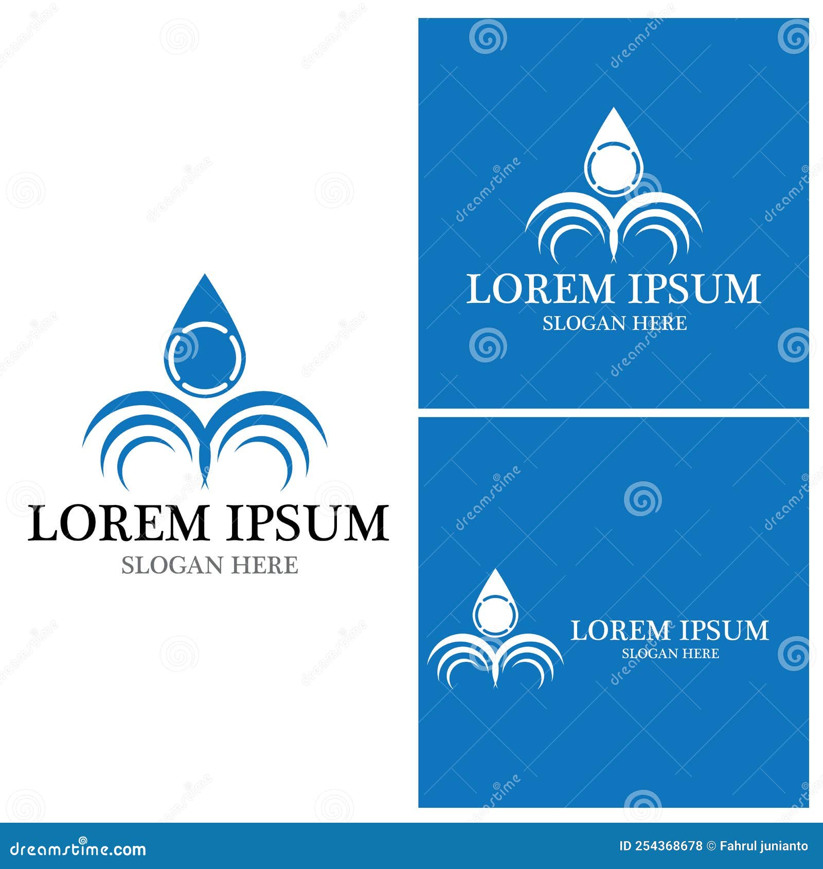 Water Drop Logo Template Vector Stock Illustration - Illustration of ...