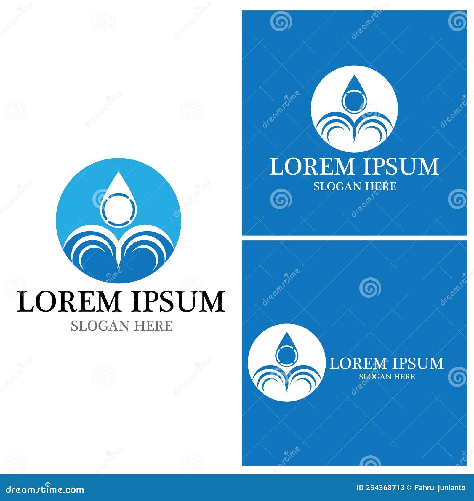 Water Drop Logo Template Vector Stock Illustration - Illustration of ...