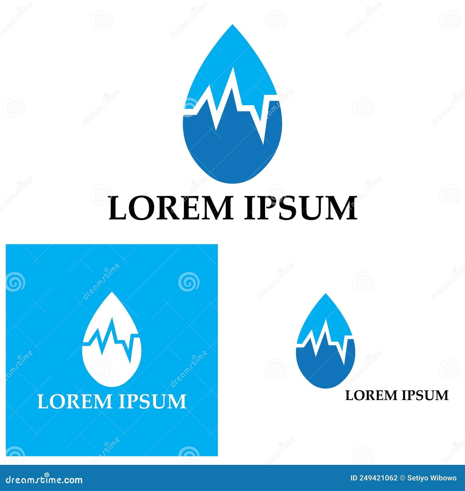 Water Drop Logo Template Vector Stock Vector - Illustration of simple ...