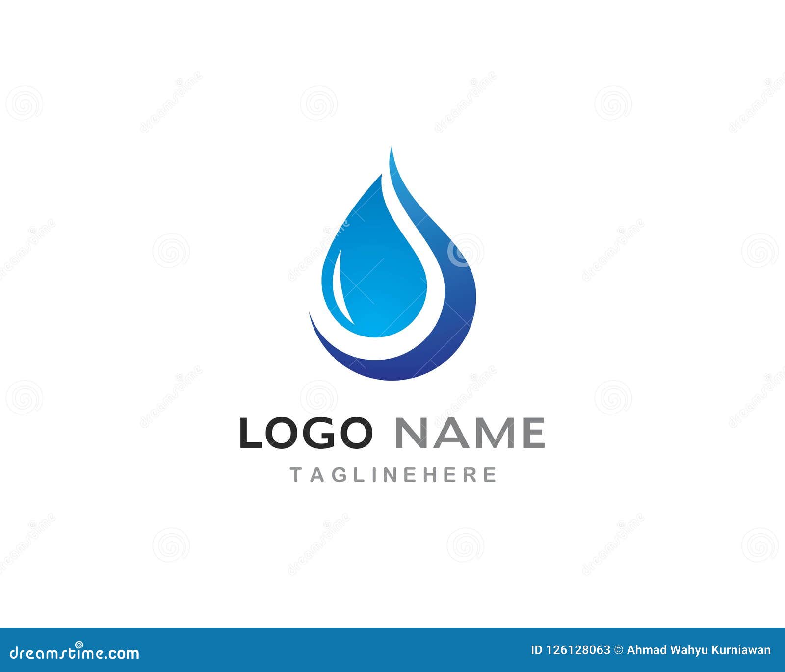 Water drop Logo Template stock vector. Illustration of raindrop - 126128063
