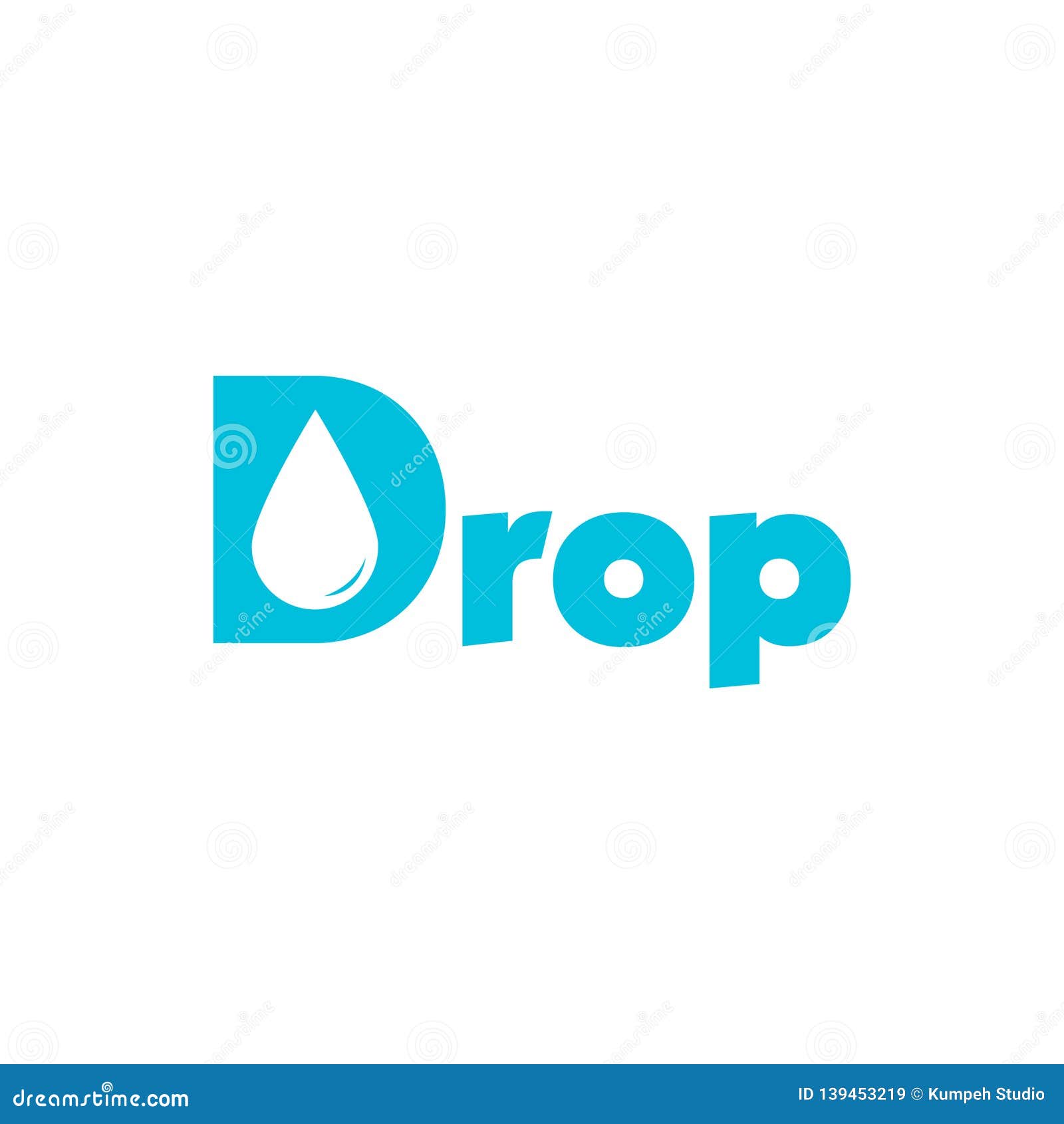 Water Drop Logo Vector. Drop Negative Space Stock Vector - Illustration ...
