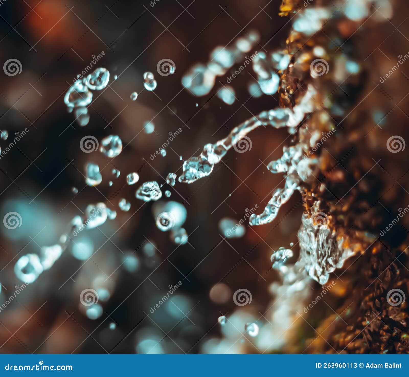 Water Drop Nature Splash Colorful Stock Image - Image of colorful ...