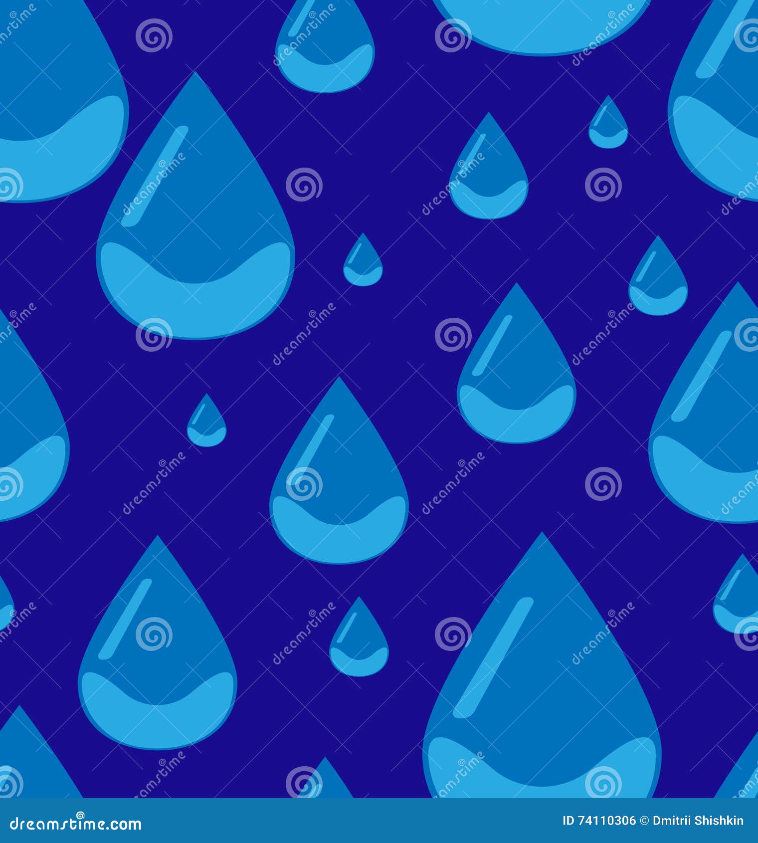 Water drop pattern stock vector. Illustration of pattern - 74110306