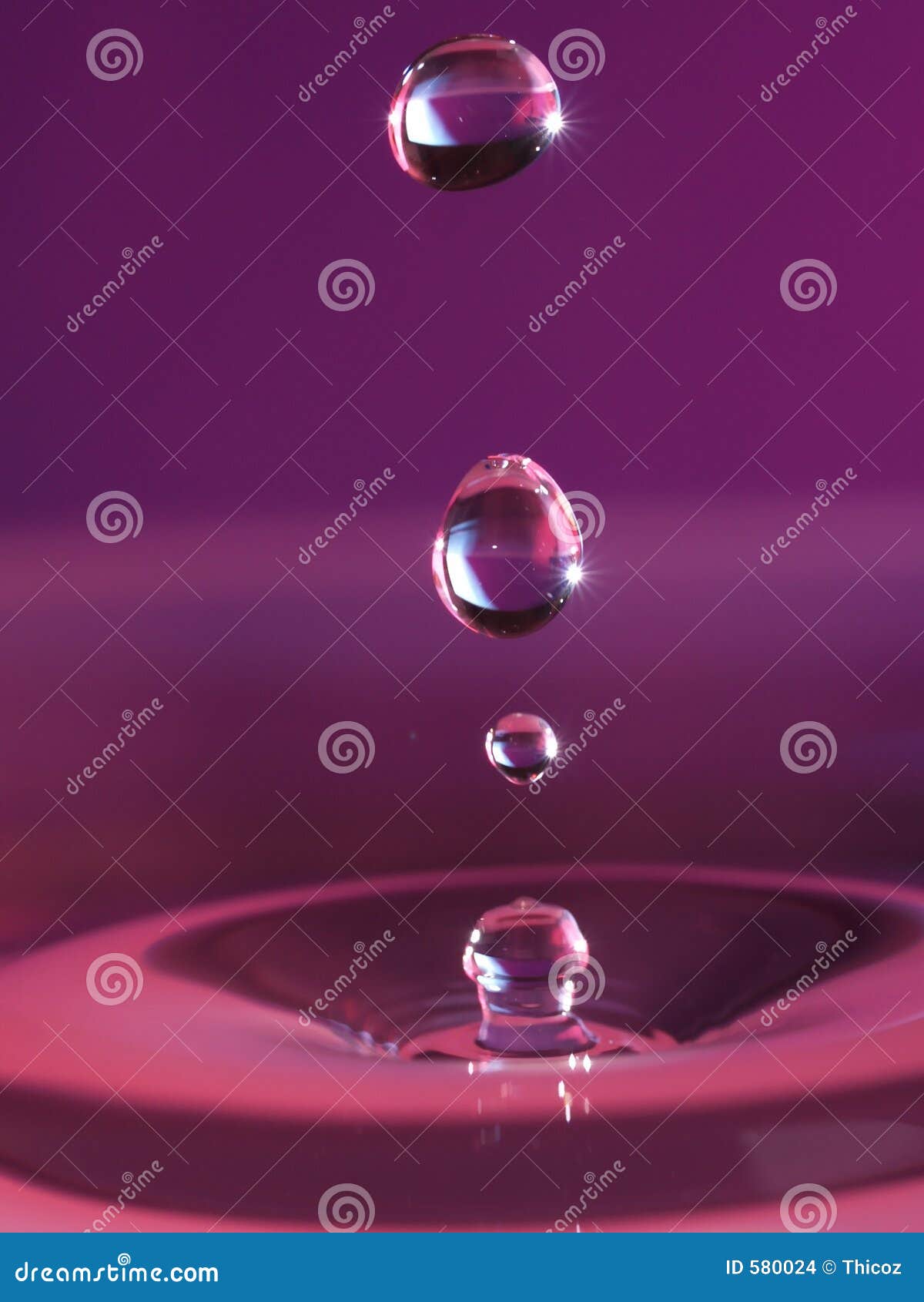 Water drop in purple stock photo. Image of cristal, fluid - 580024